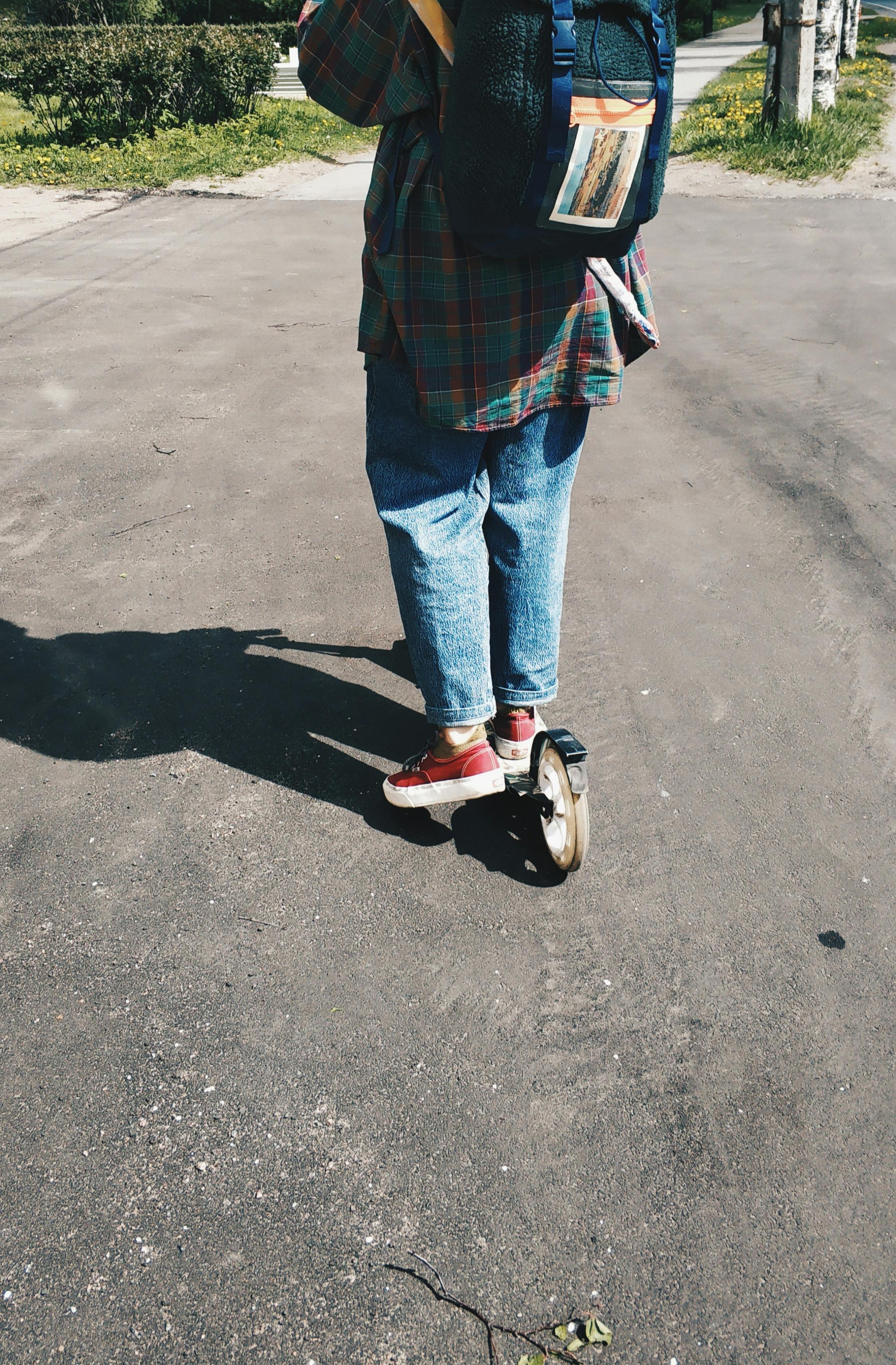 Person Riding Scooter Photos, Download The BEST Free Person Riding ...