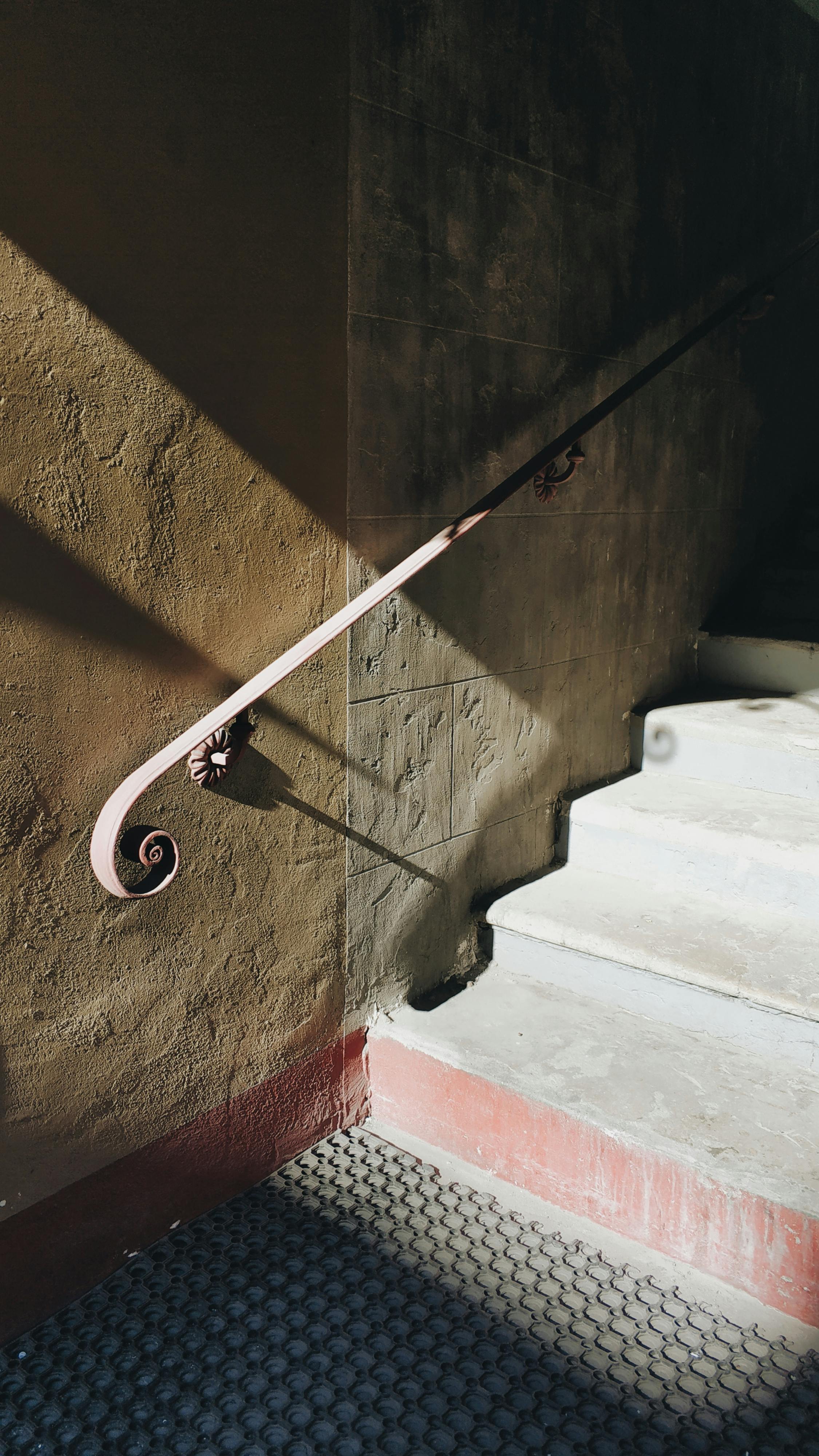 Stairs and a Handrail · Free Stock Photo