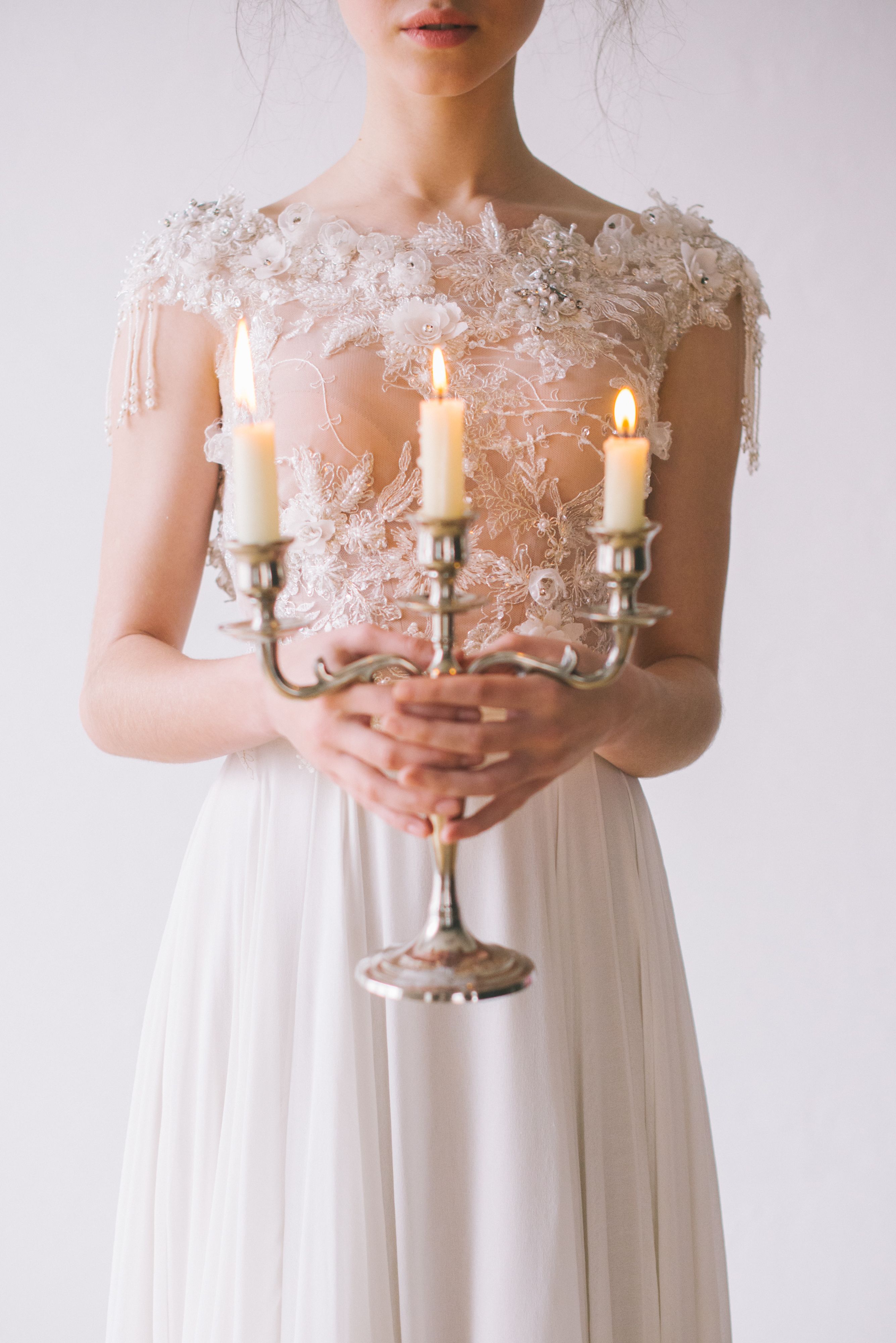 Woman Holding a Candle Holder · Free Stock Photo