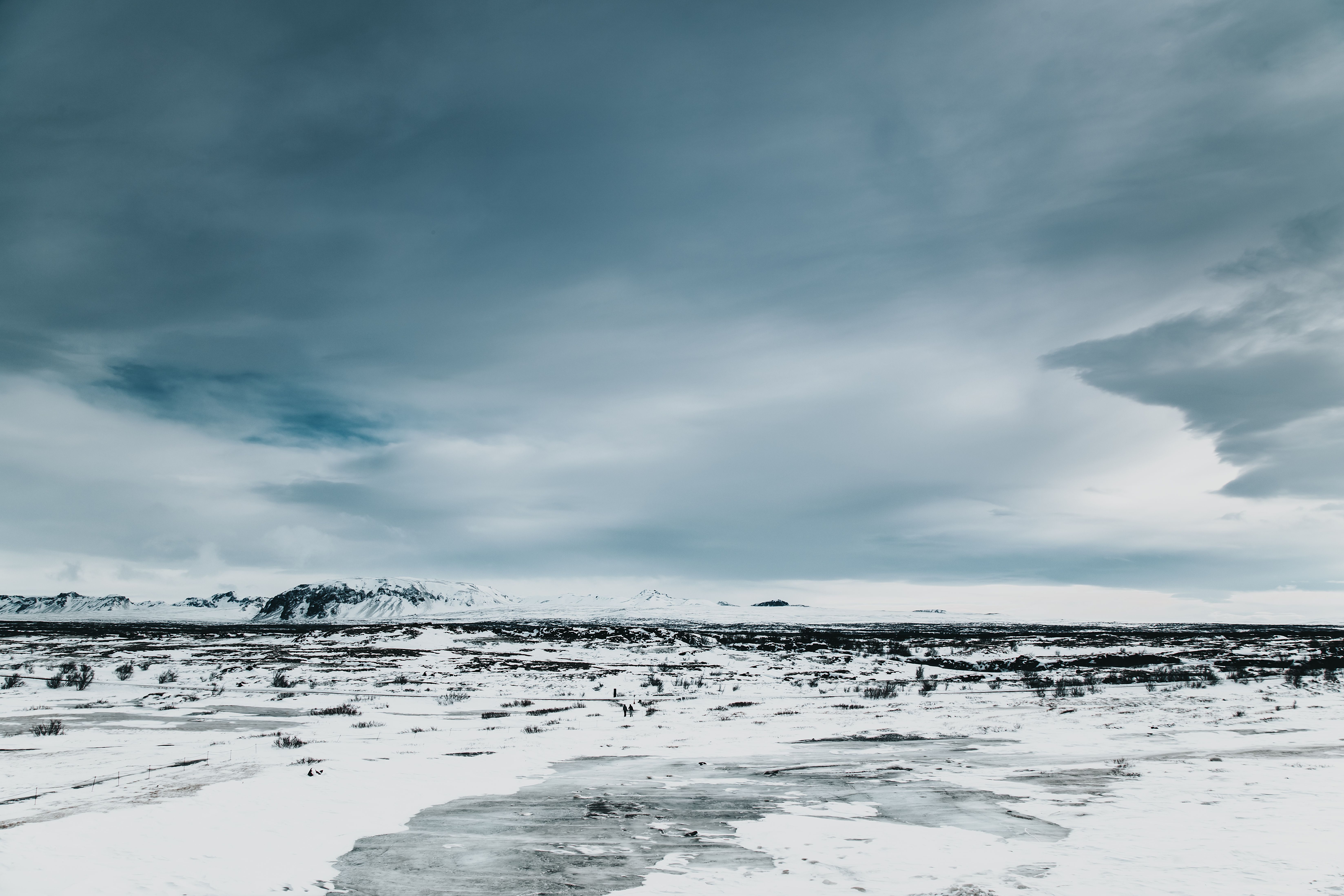 Cozy optimist change rooms on seashore beach in winter · Free Stock Photo