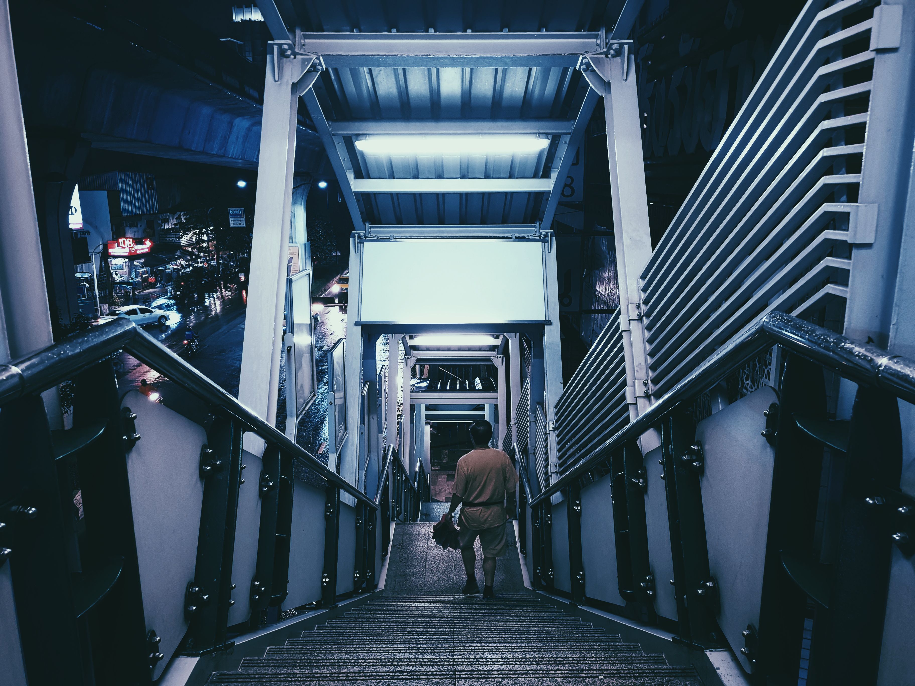 People Sitting on a Concrete Staircase · Free Stock Photo