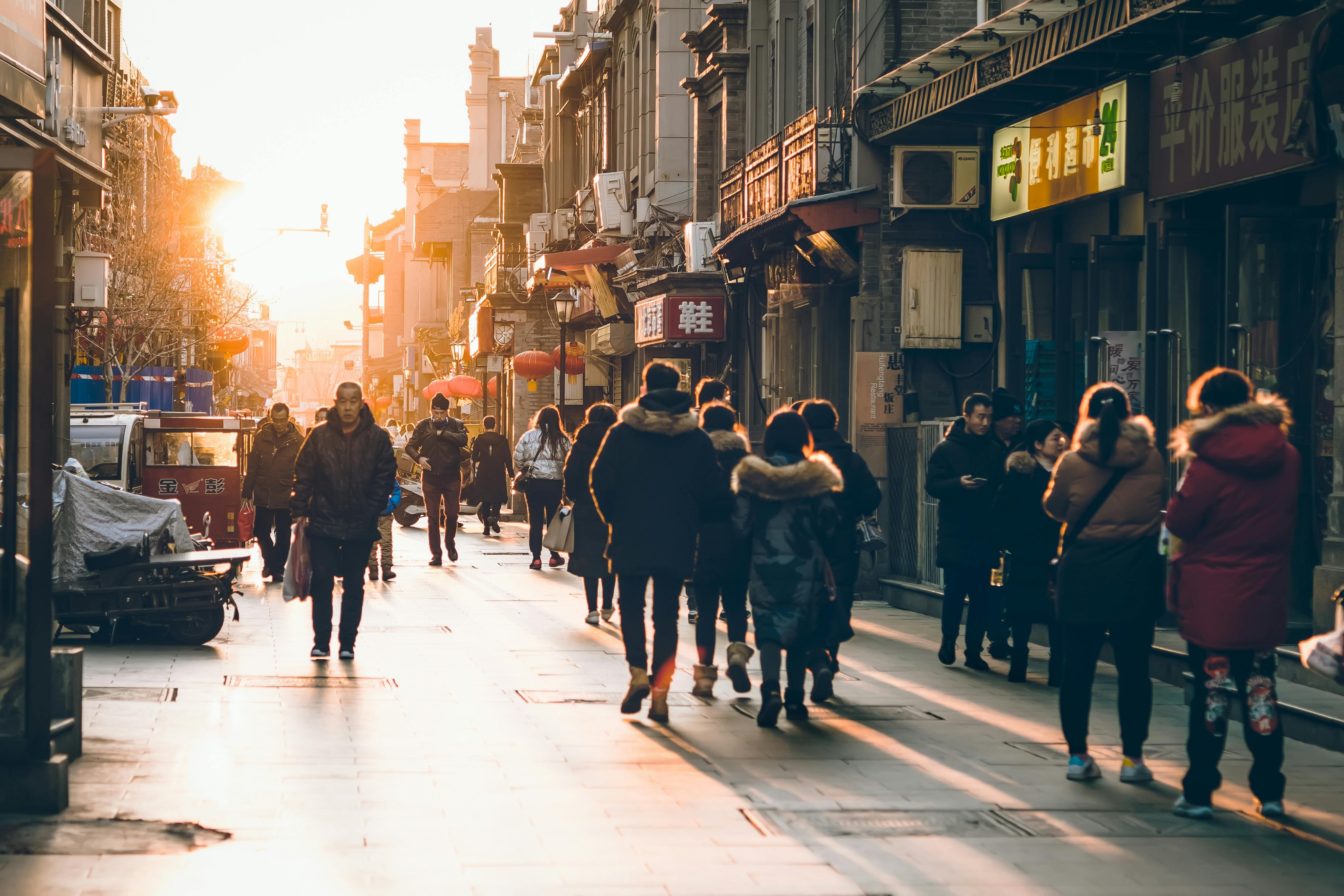 People Walking on Street · Free Stock Photo