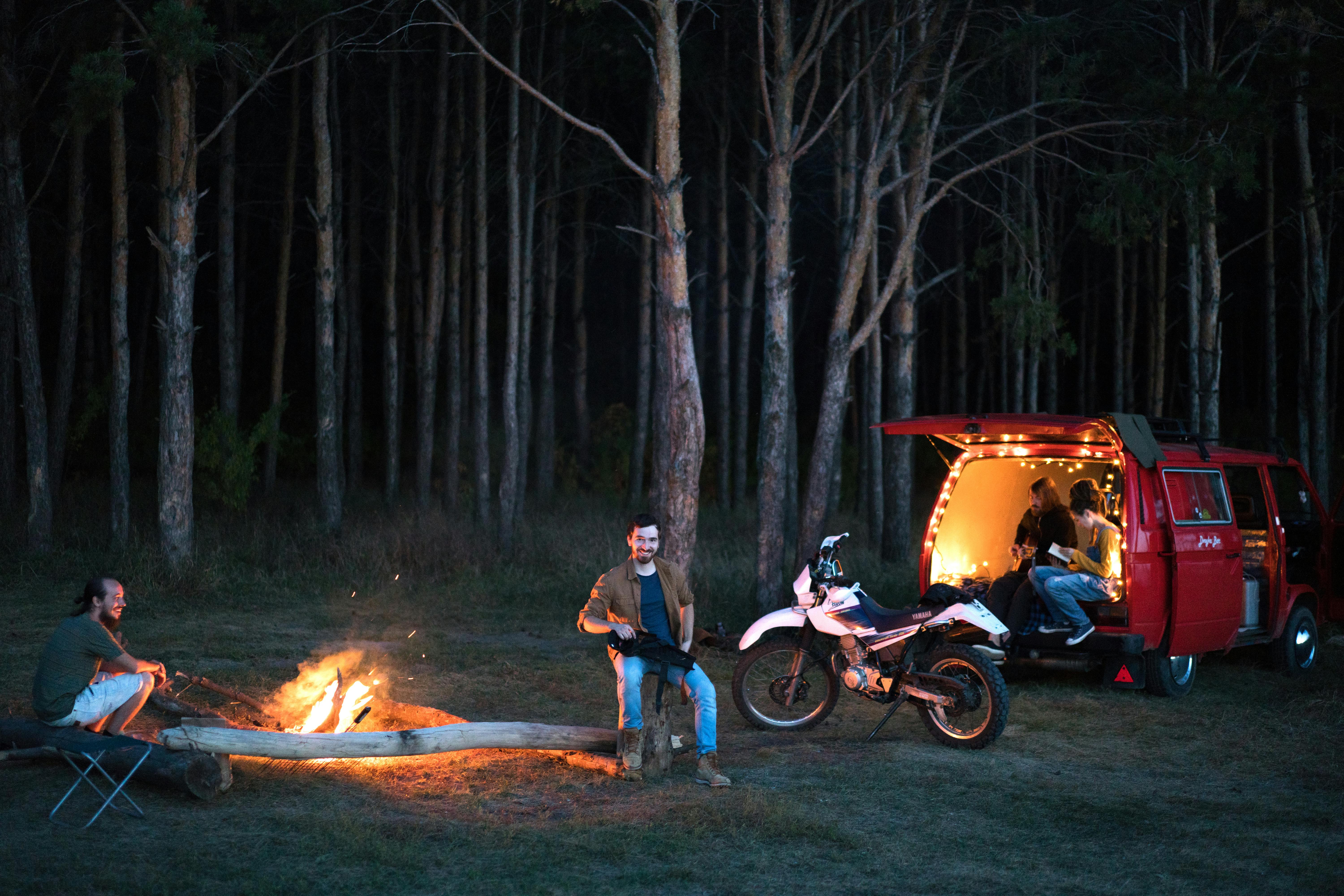 Group of People Camping in the Forest · Free Stock Photo