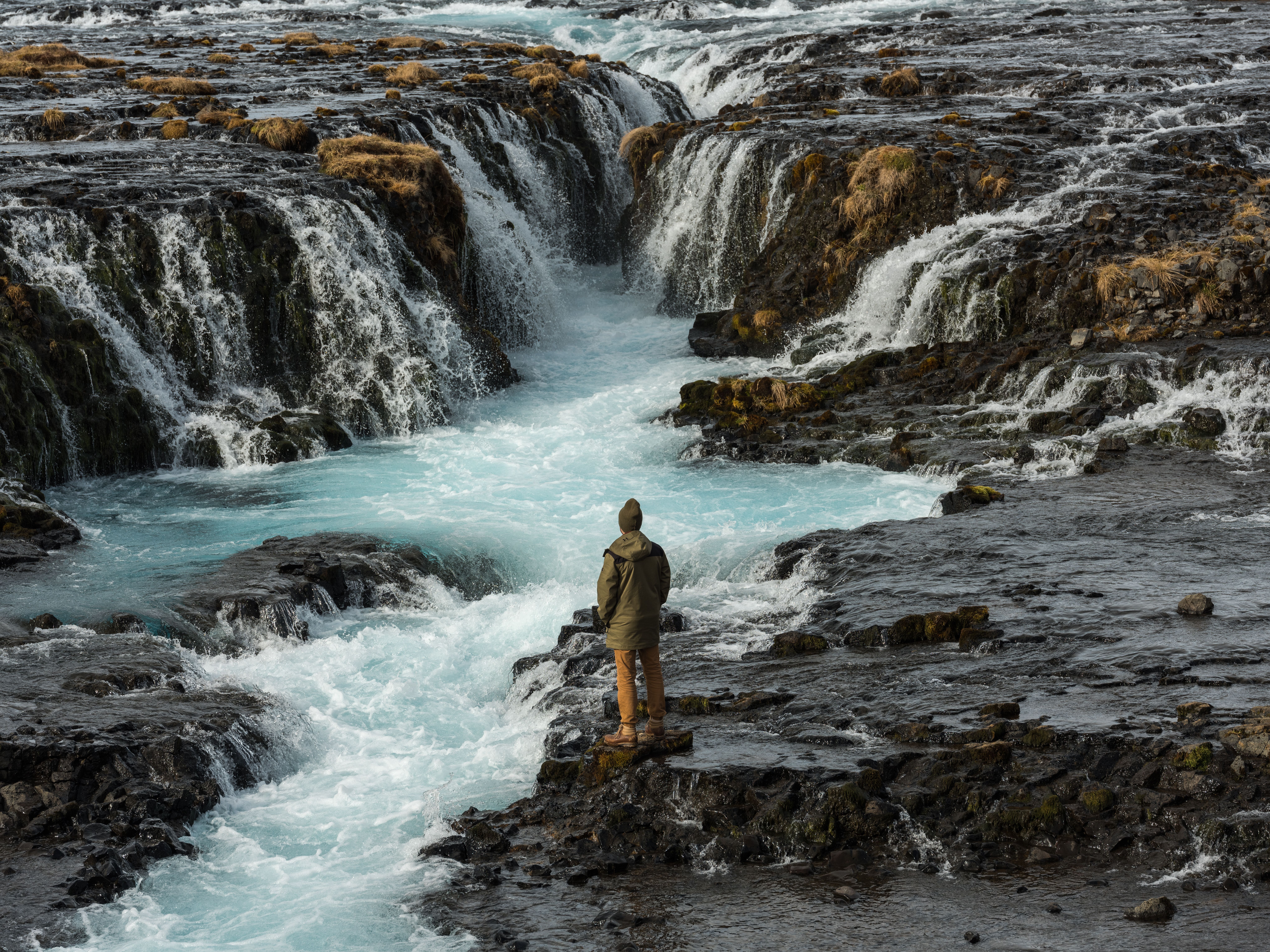 Clear Sky over Waterfall · Free Stock Photo