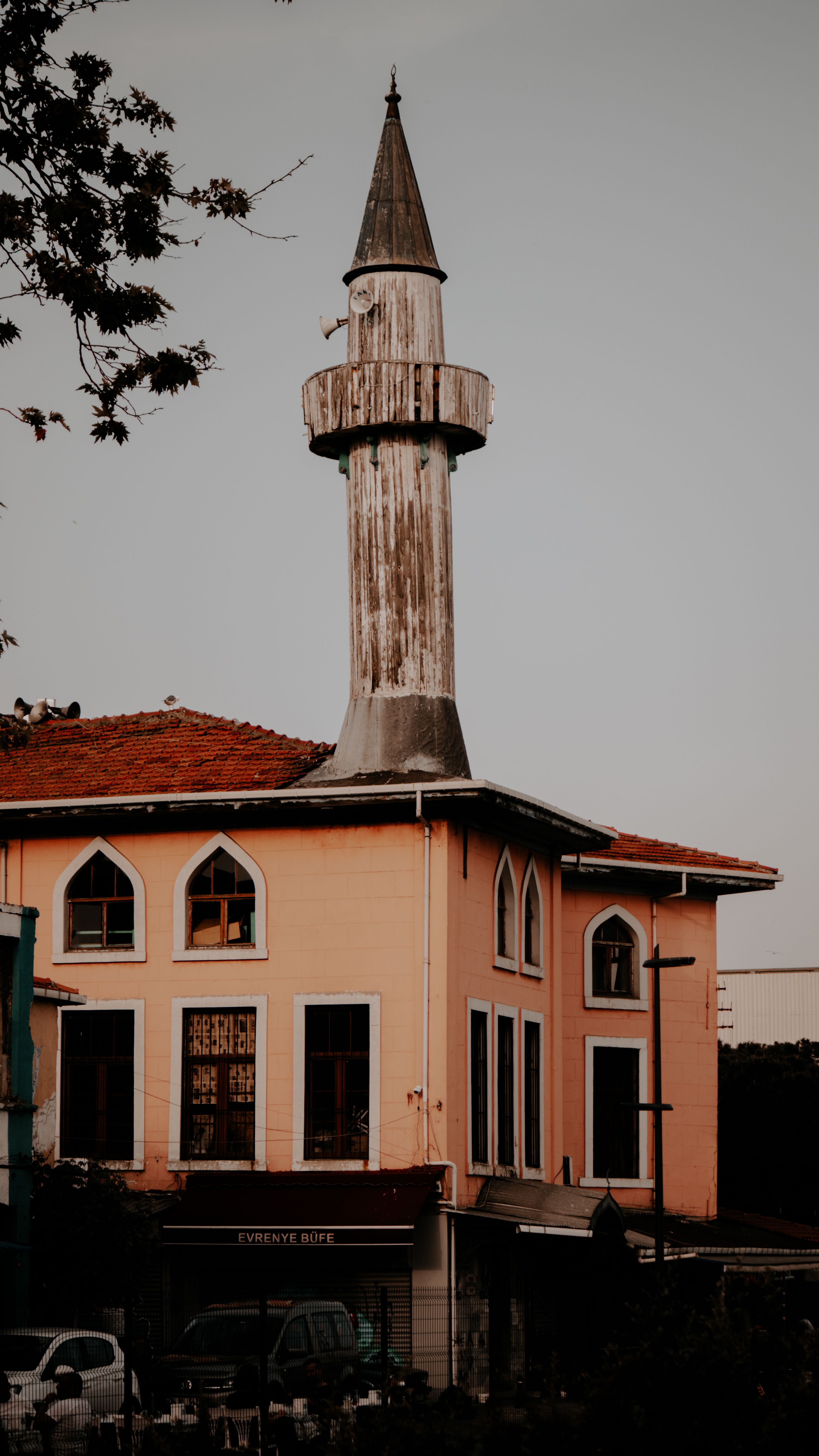 Gray Concrete Minaret in Close Up Shot · Free Stock Photo