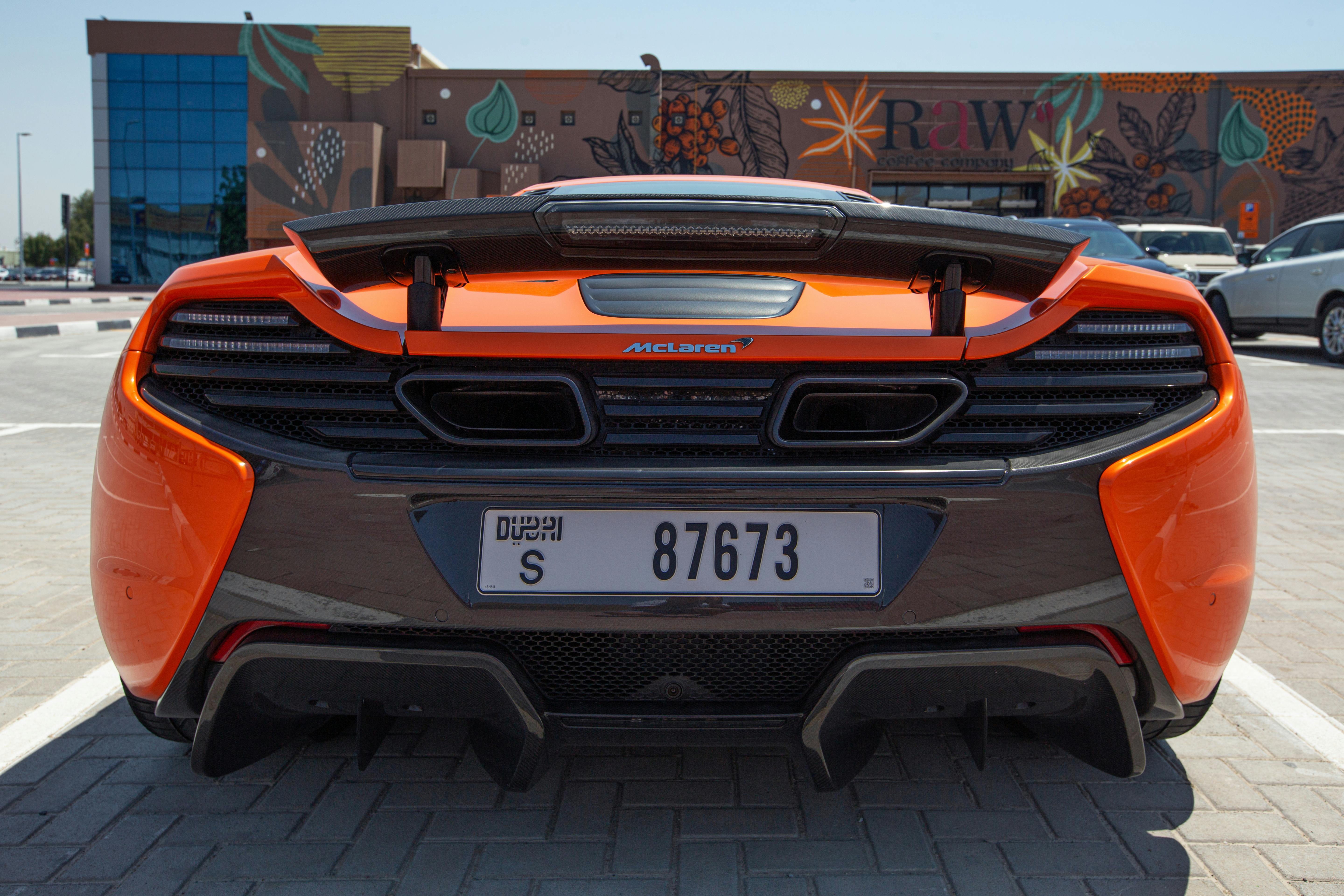 Rear View of a Sportscar · Free Stock Photo