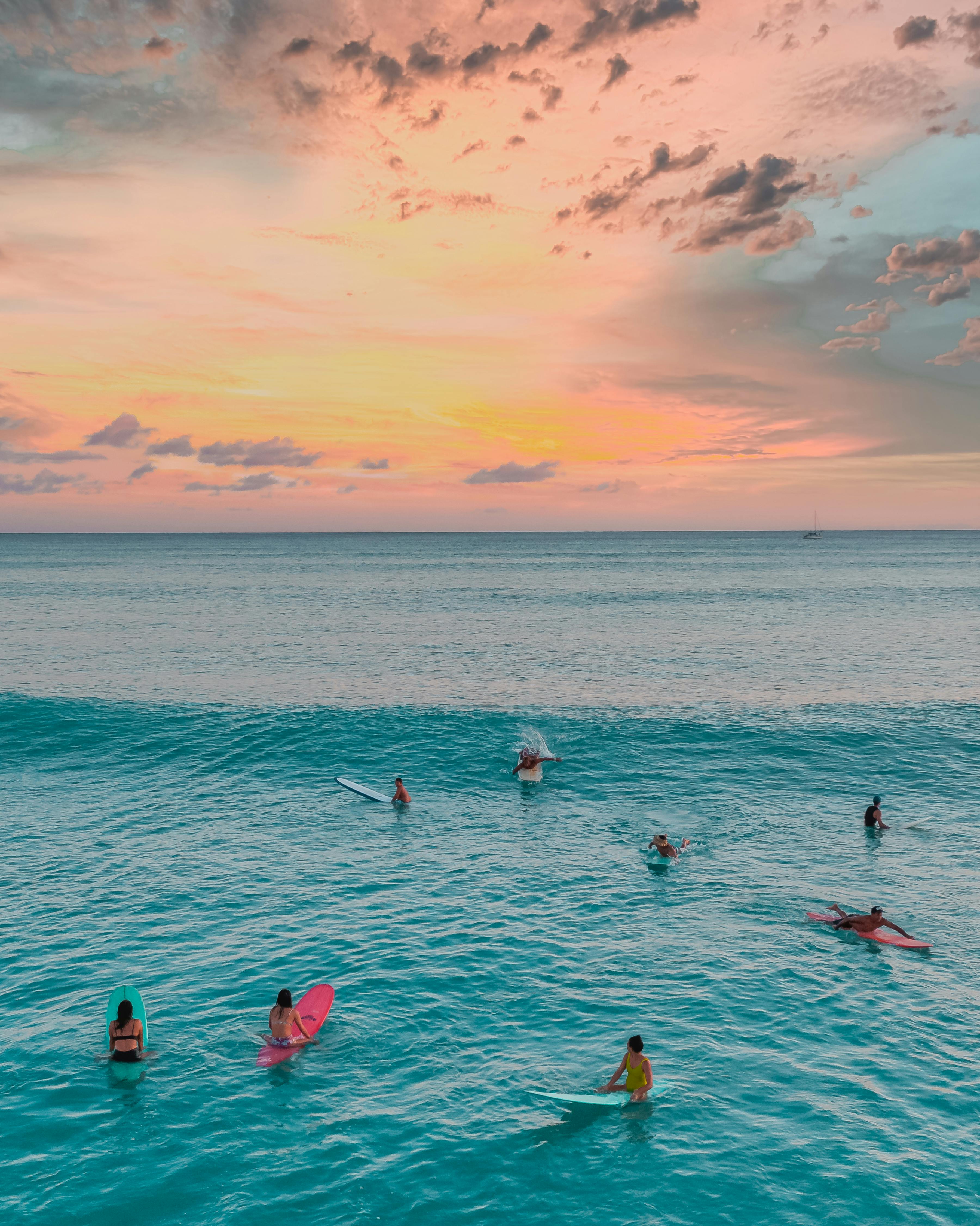 People Swimming on Sea · Free Stock Photo