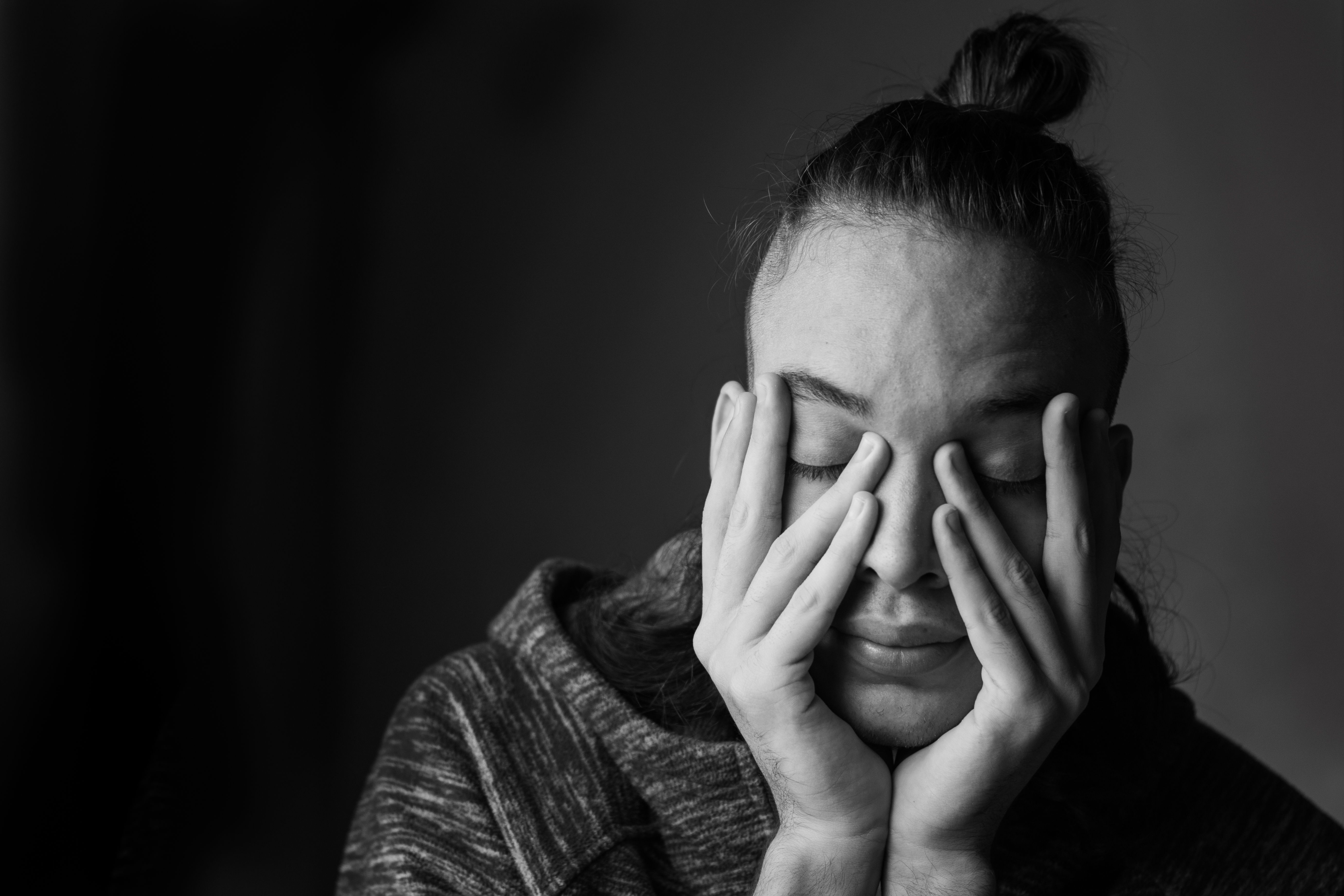 A Photo of a Woman with Eyes Closed · Free Stock Photo