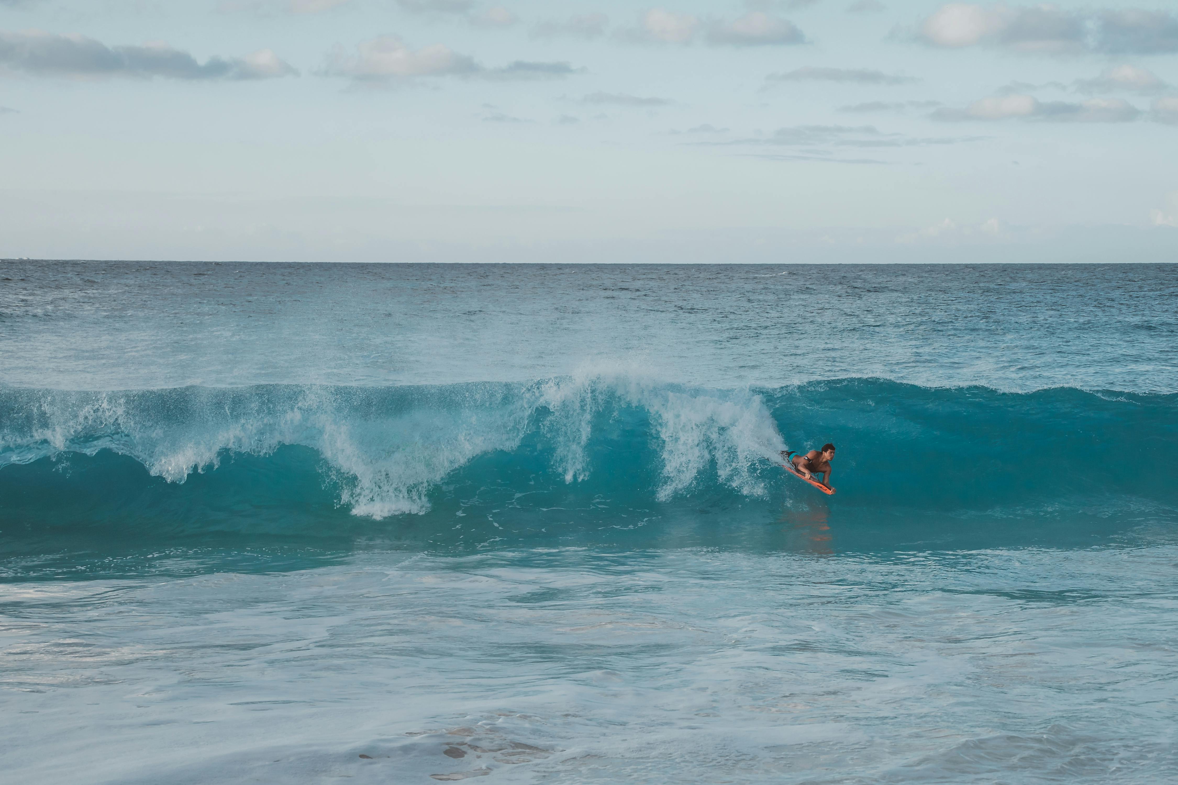 People Surfing on the Beach · Free Stock Photo
