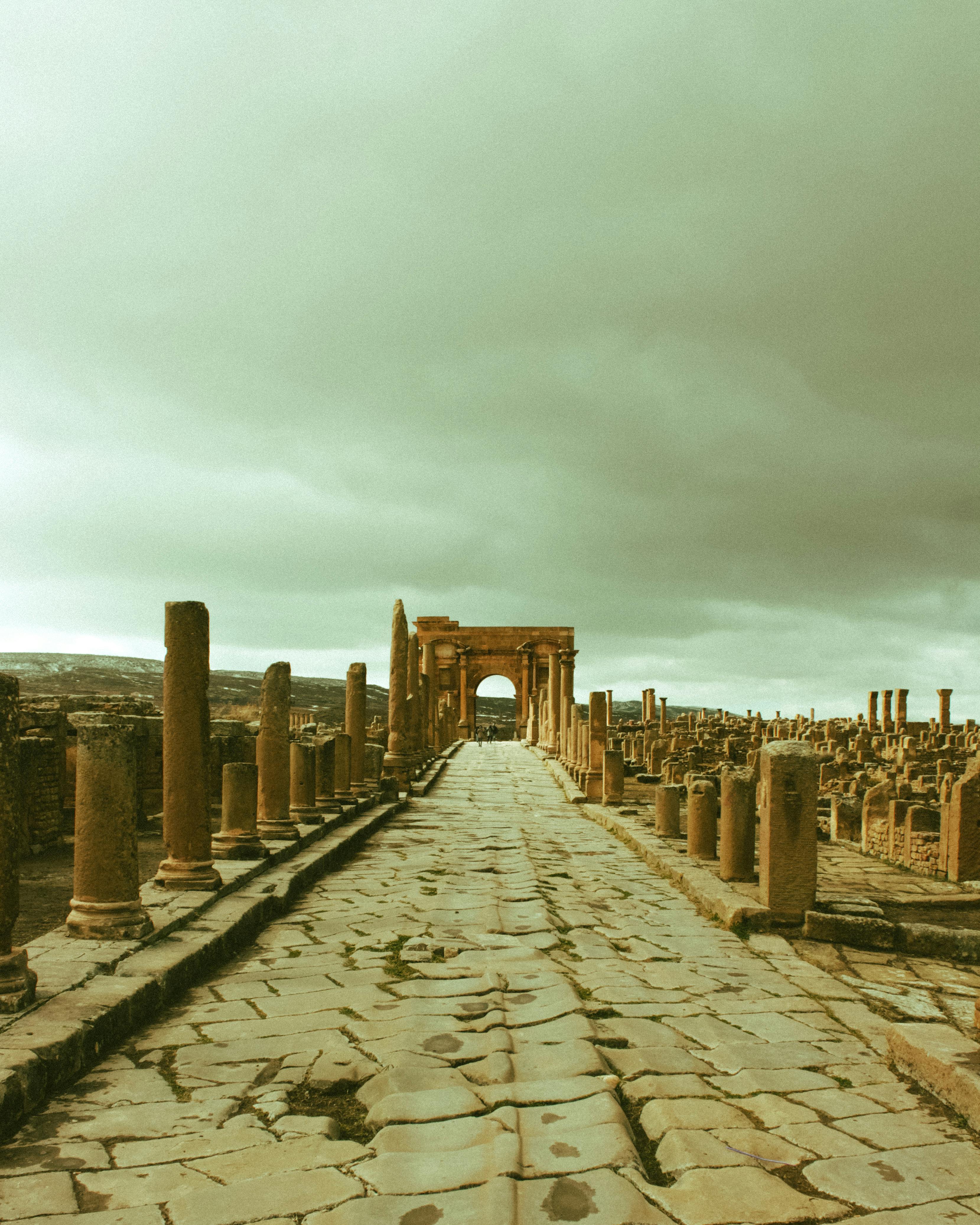 Ruins of famous ancient antique city in Algeria · Free Stock Photo