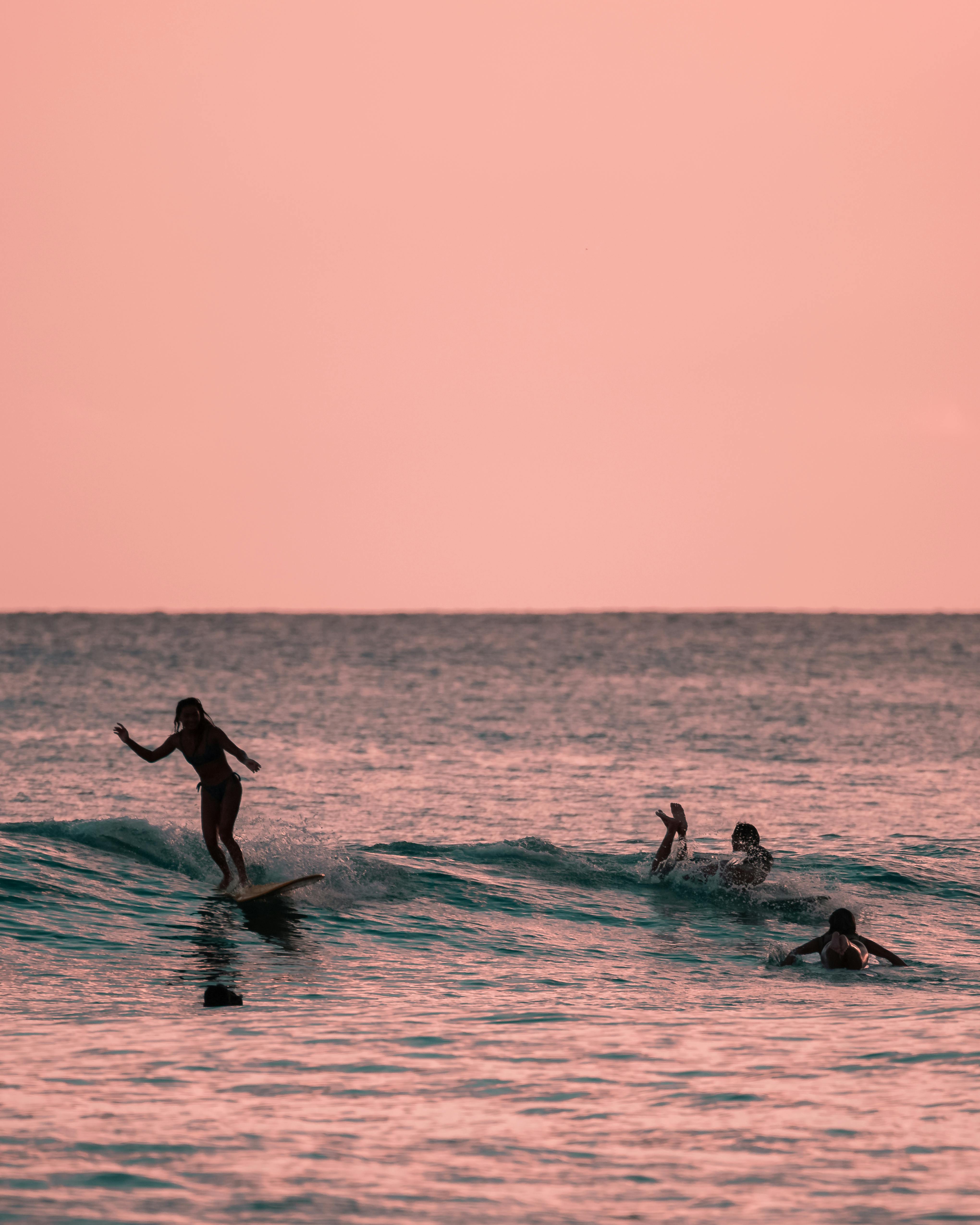 2 Person Surfing on Sea · Free Stock Photo