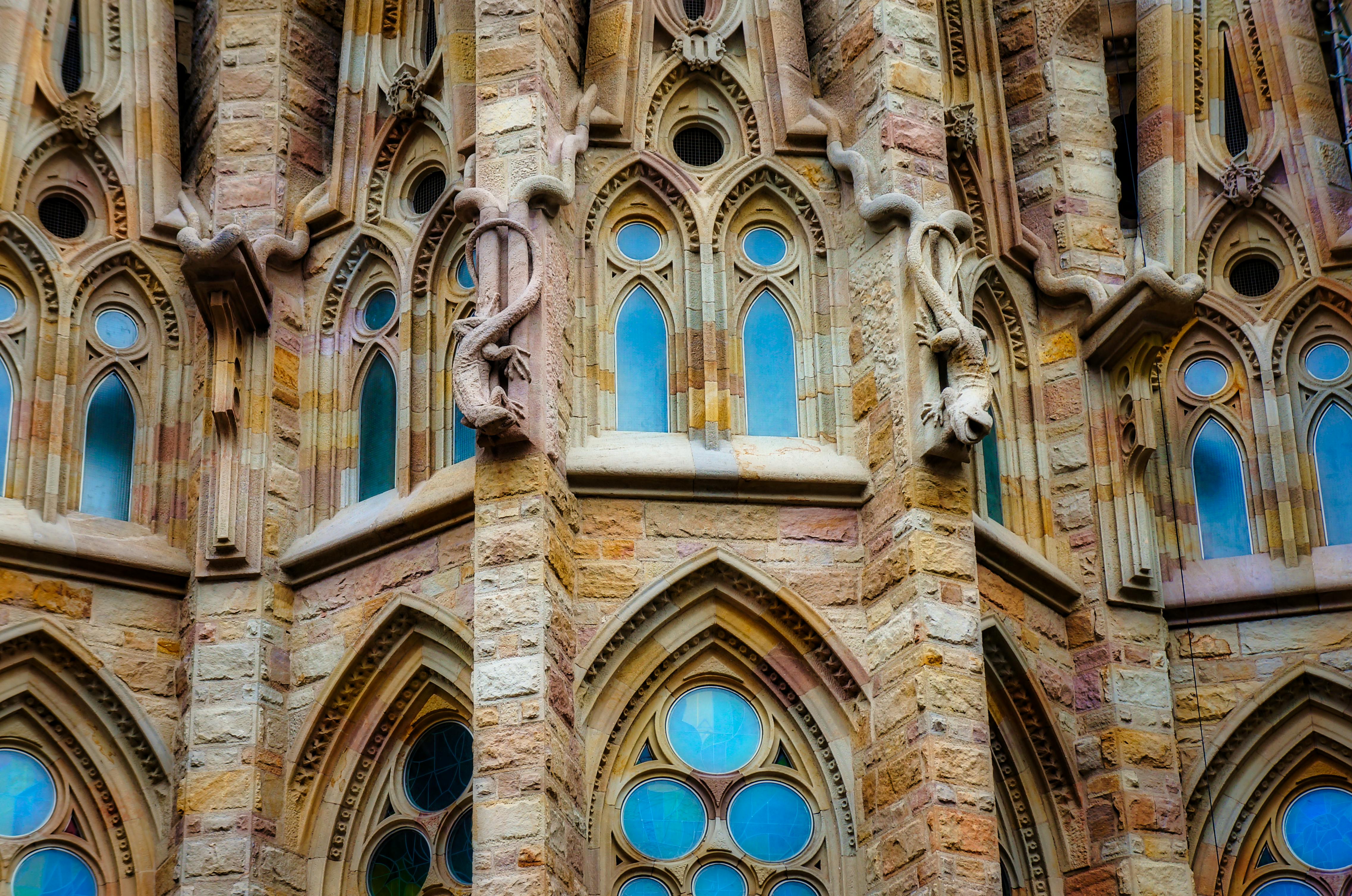 Stone Bricks Wall with Ornate Design · Free Stock Photo