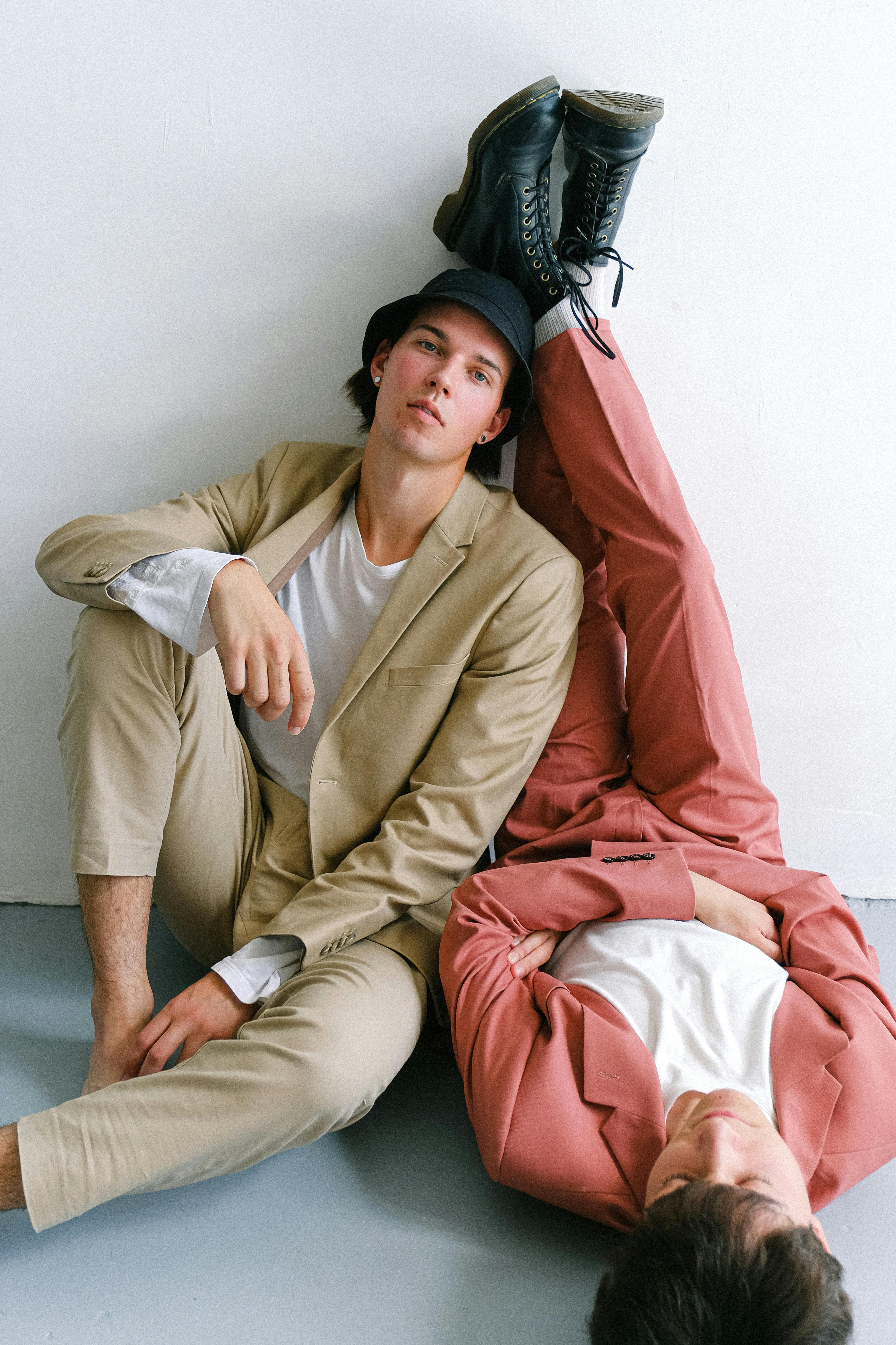 Men Wearing Pastel Color Suits and Pants · Free Stock Photo