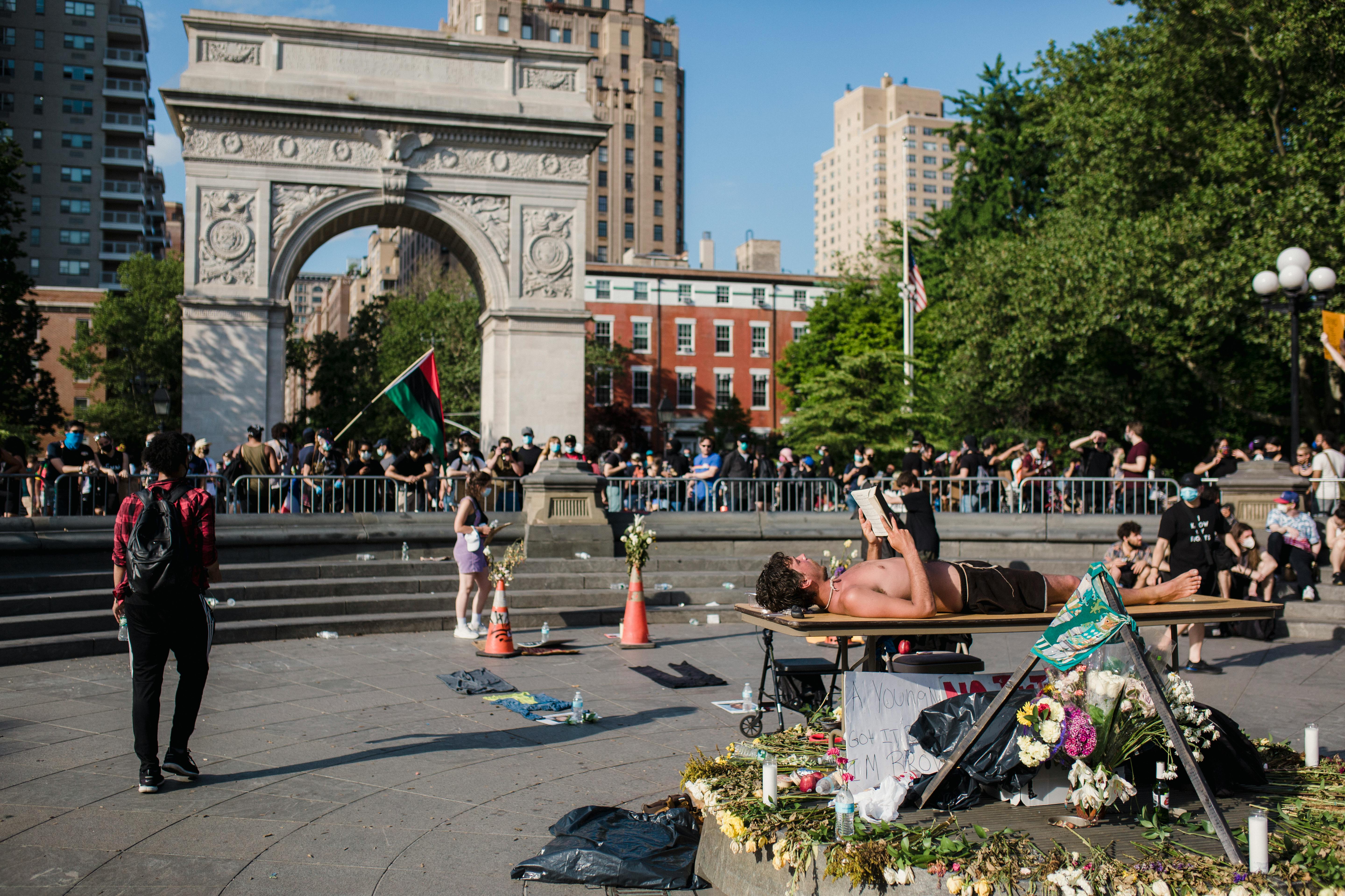 Protest at Washington Square Park · Free Stock Photo
