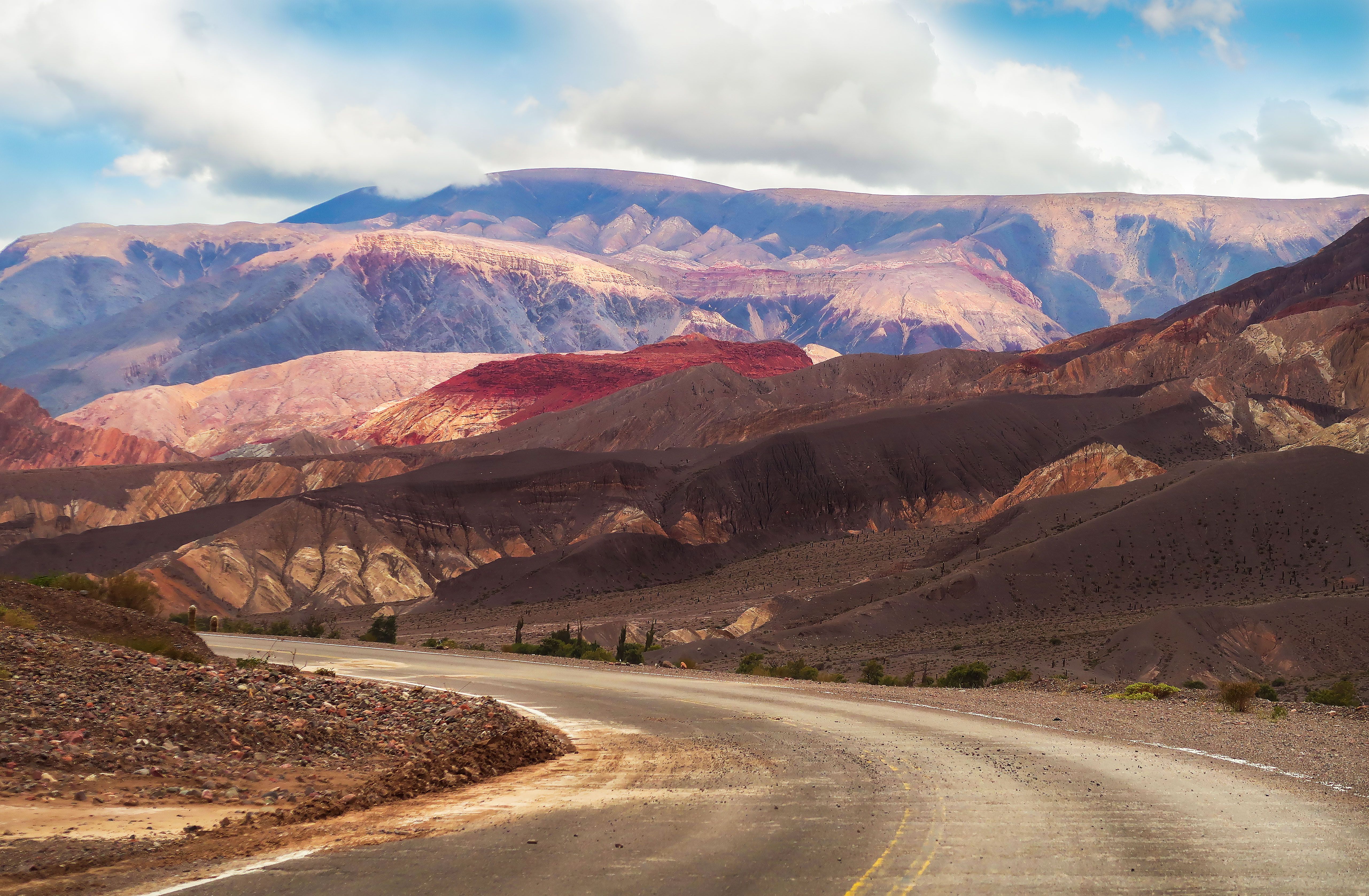 Narrow road in spectacular mountainous terrain on sunny day · Free ...