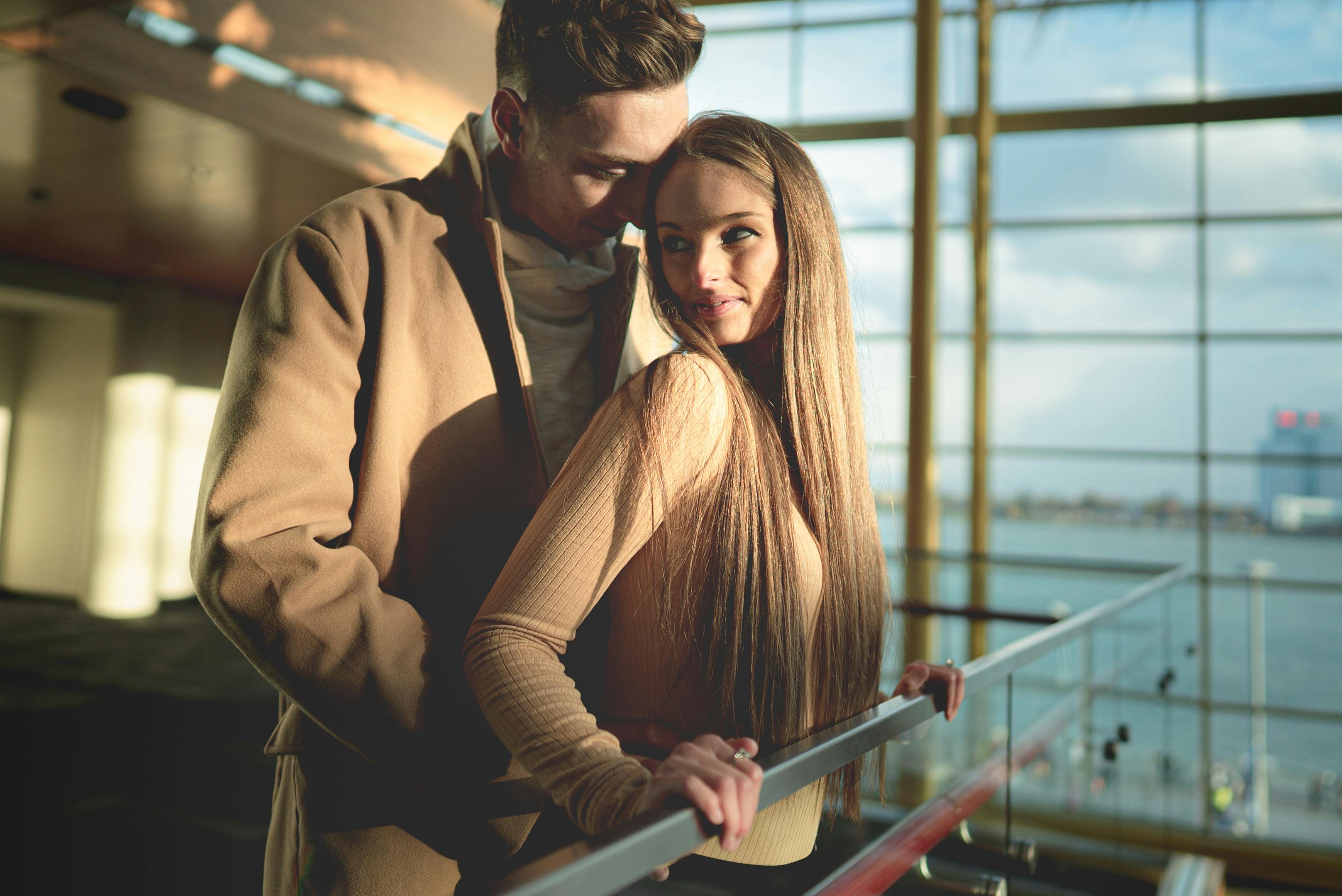 Man Resting Head Woman's Lap · Free Stock Photo