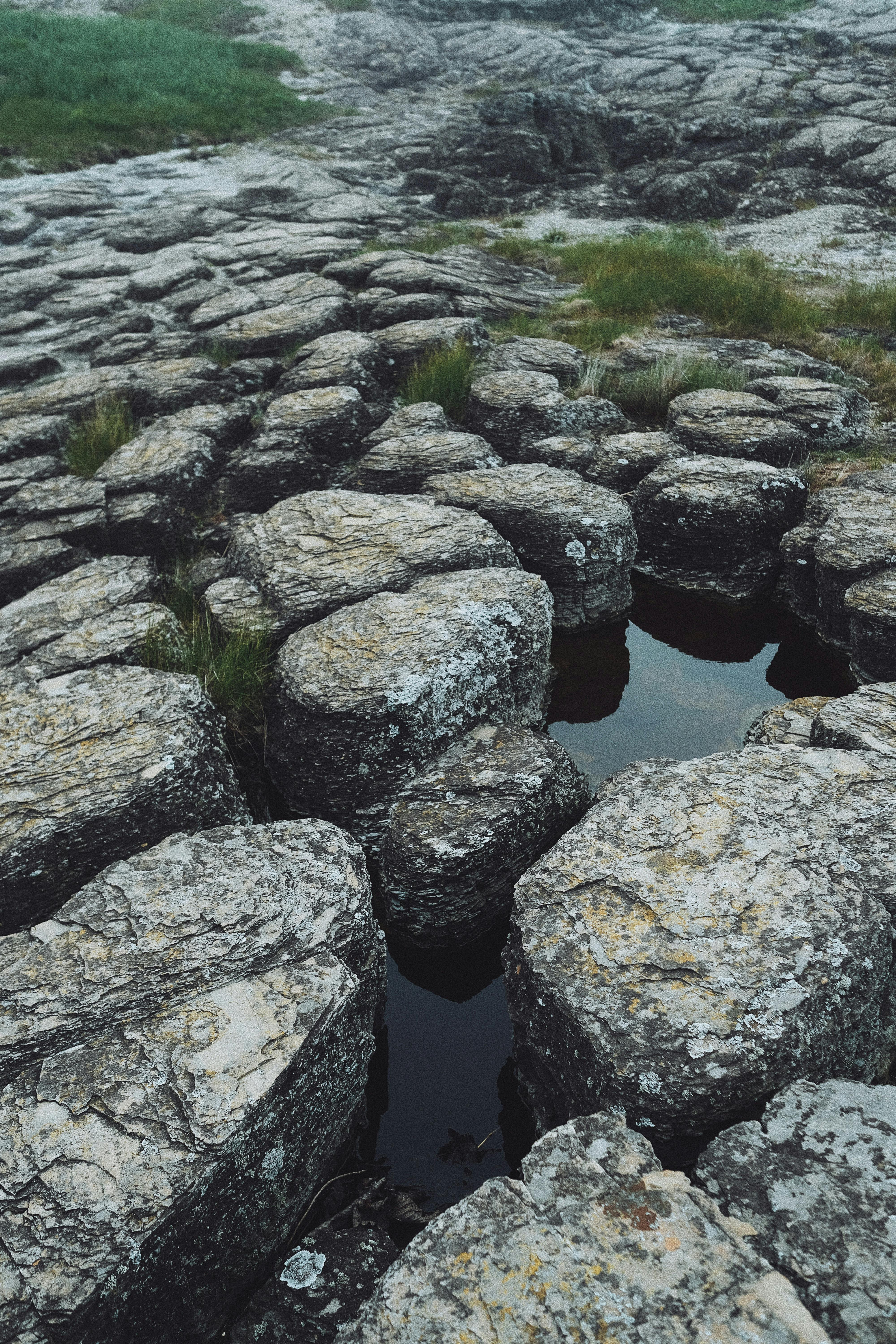 Gray Rock Formation on River · Free Stock Photo