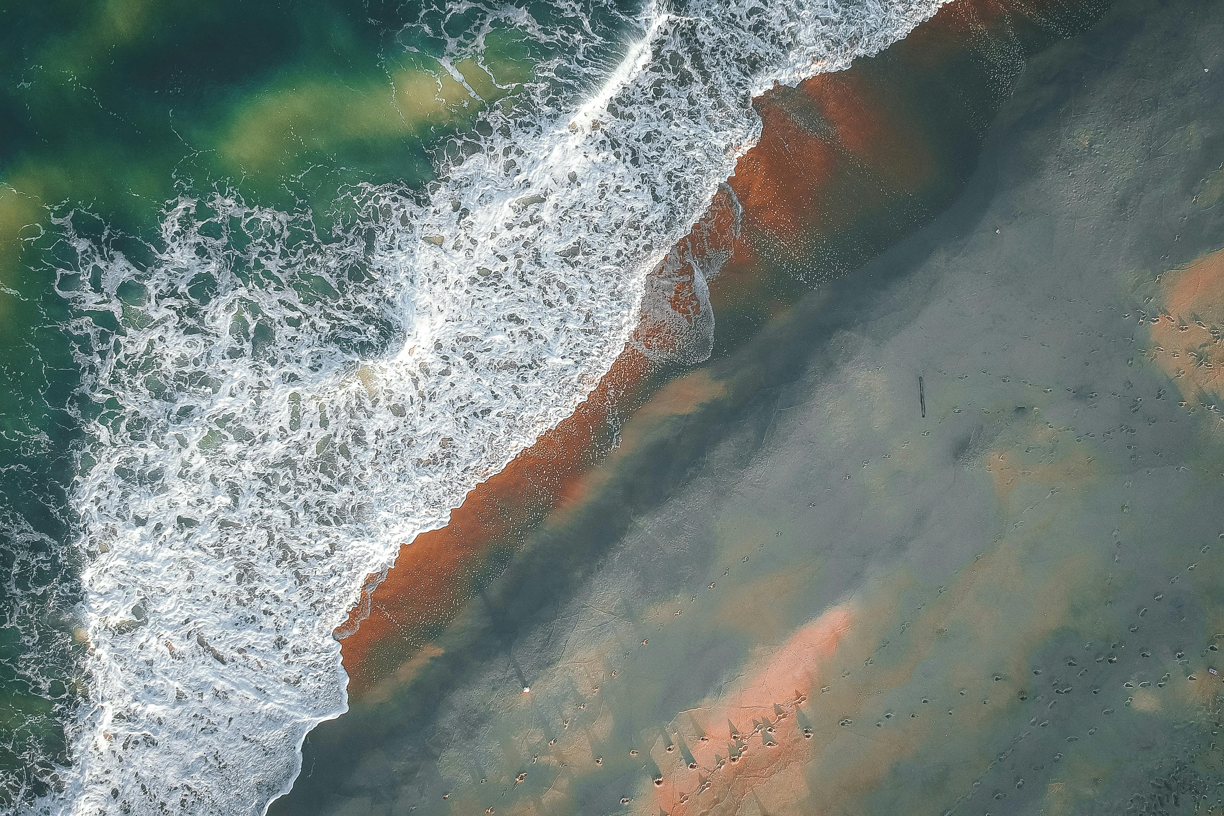 Bird's Eye View Of Waves · Free Stock Photo