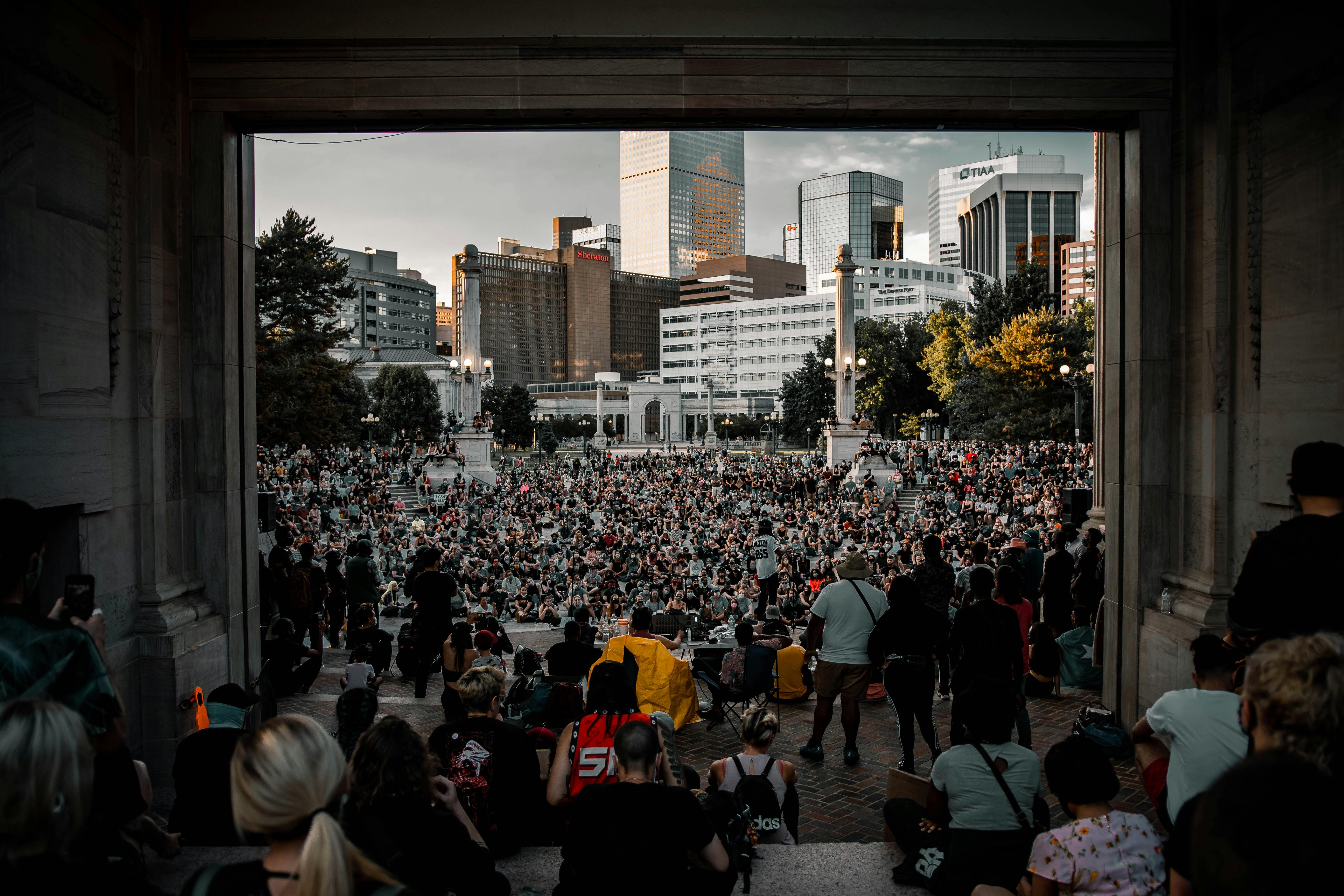 Group of People Gathering on Street · Free Stock Photo