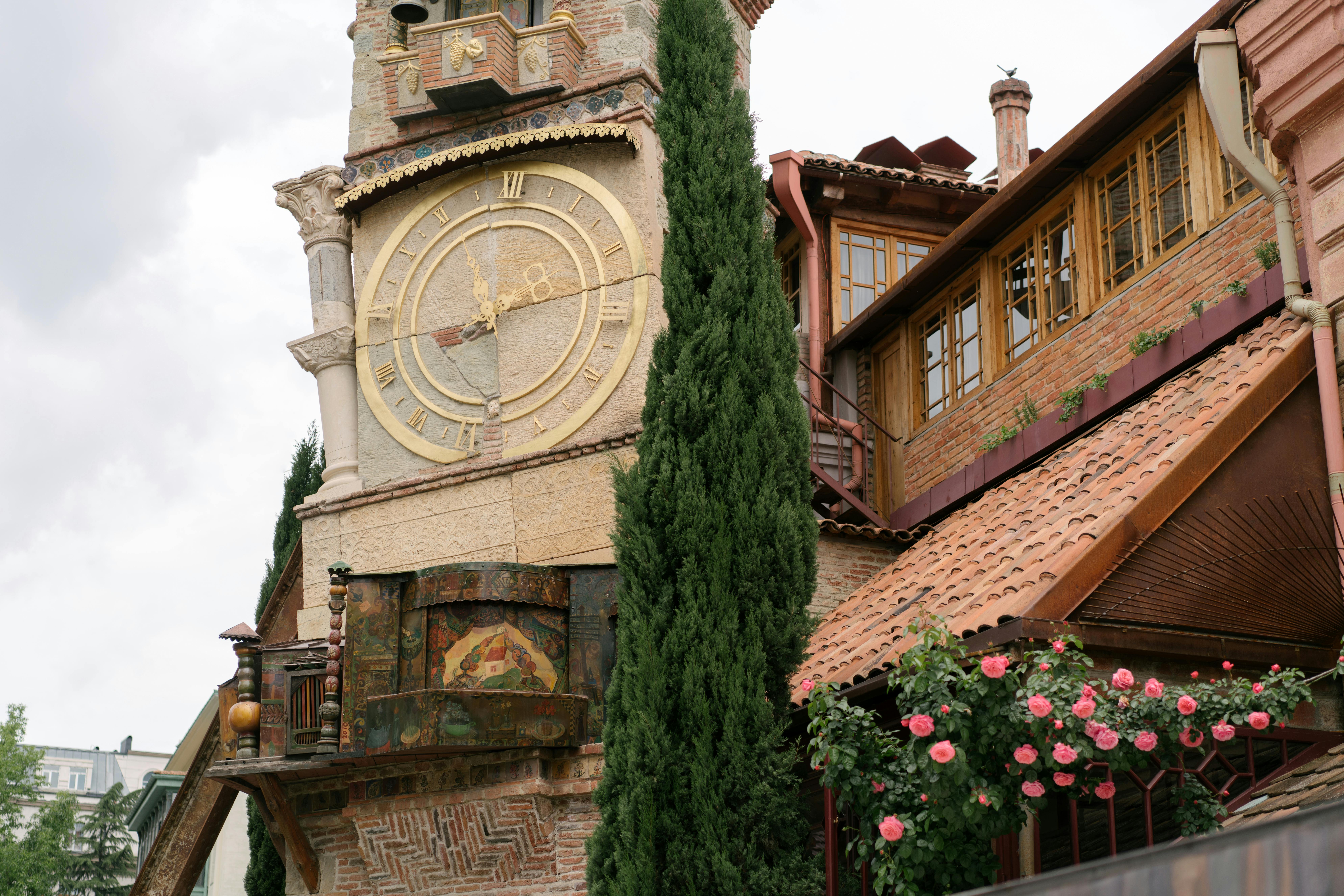 Clock Tower in Building · Free Stock Photo