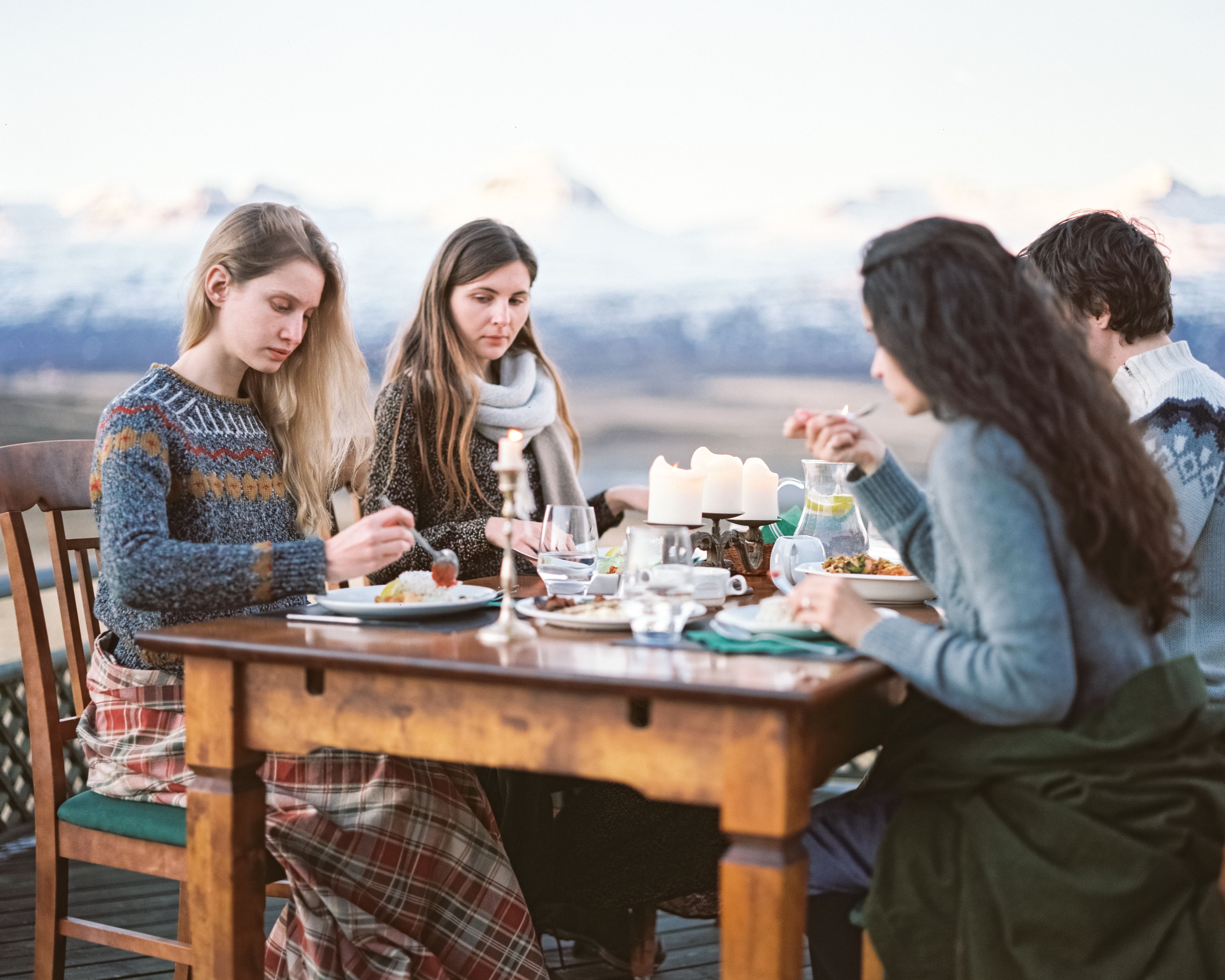 Group of People Eating Outdoors · Free Stock Photo