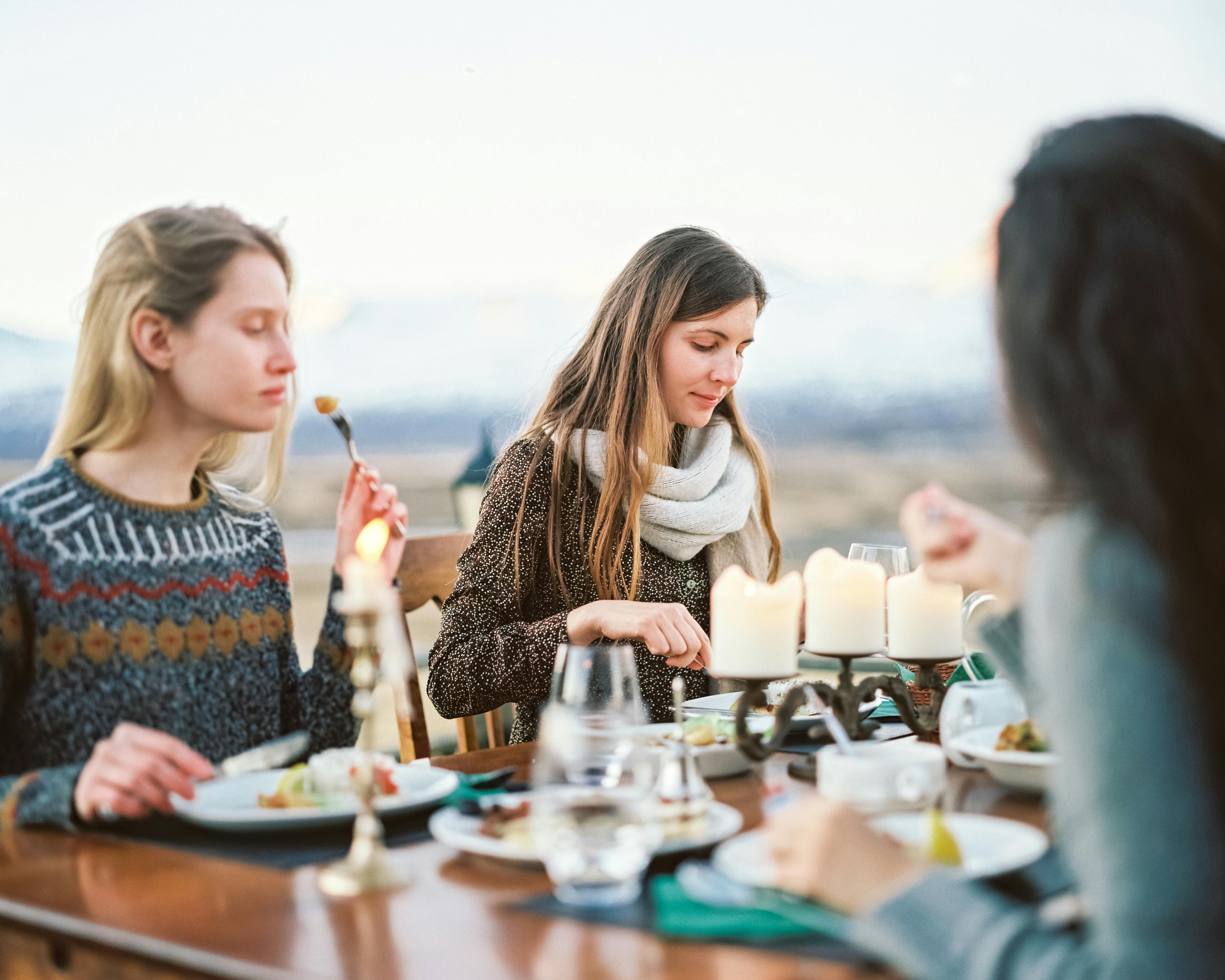 Women Having Dinner · Free Stock Photo