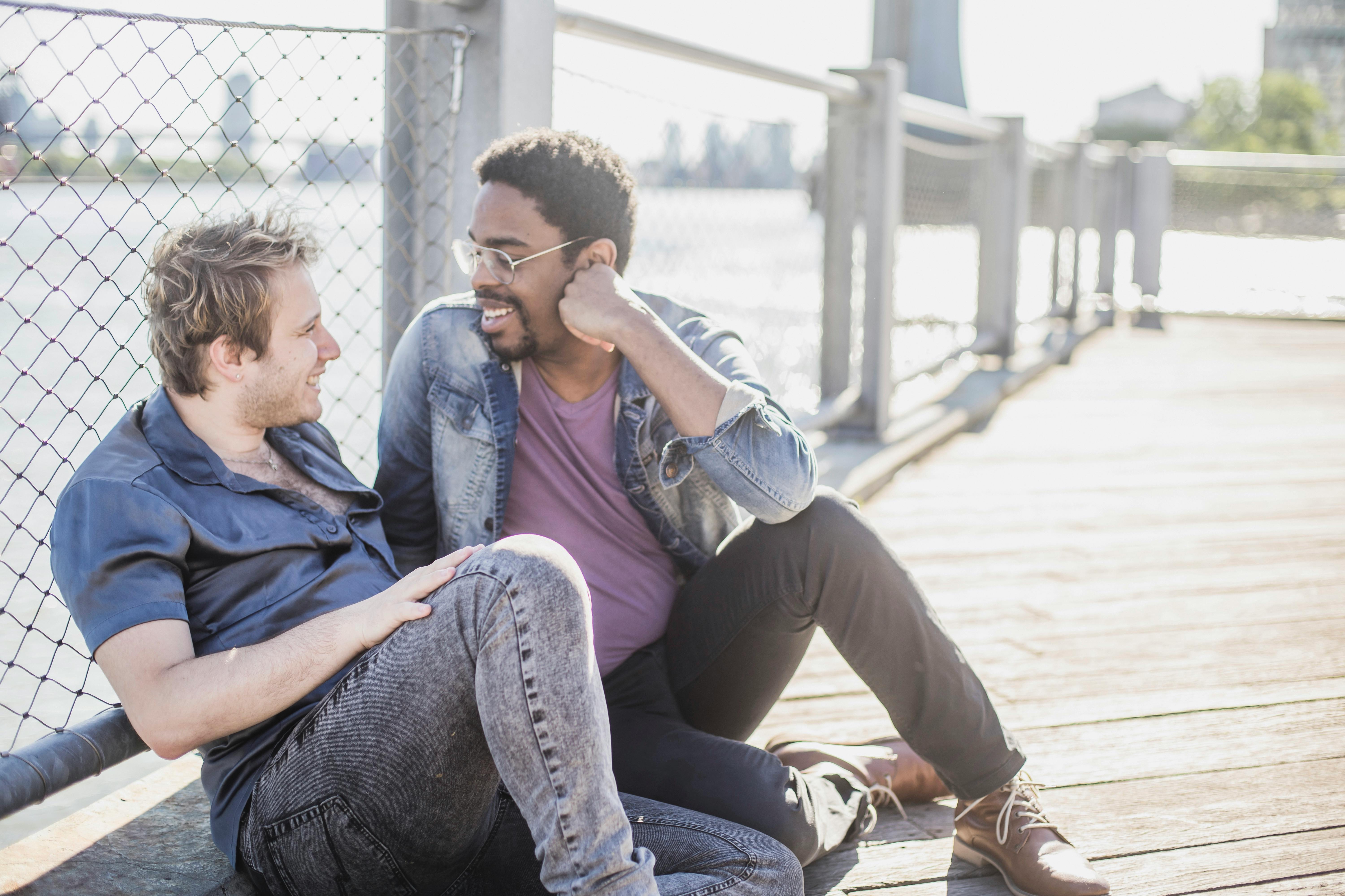 Two Men Embracing · Free Stock Photo