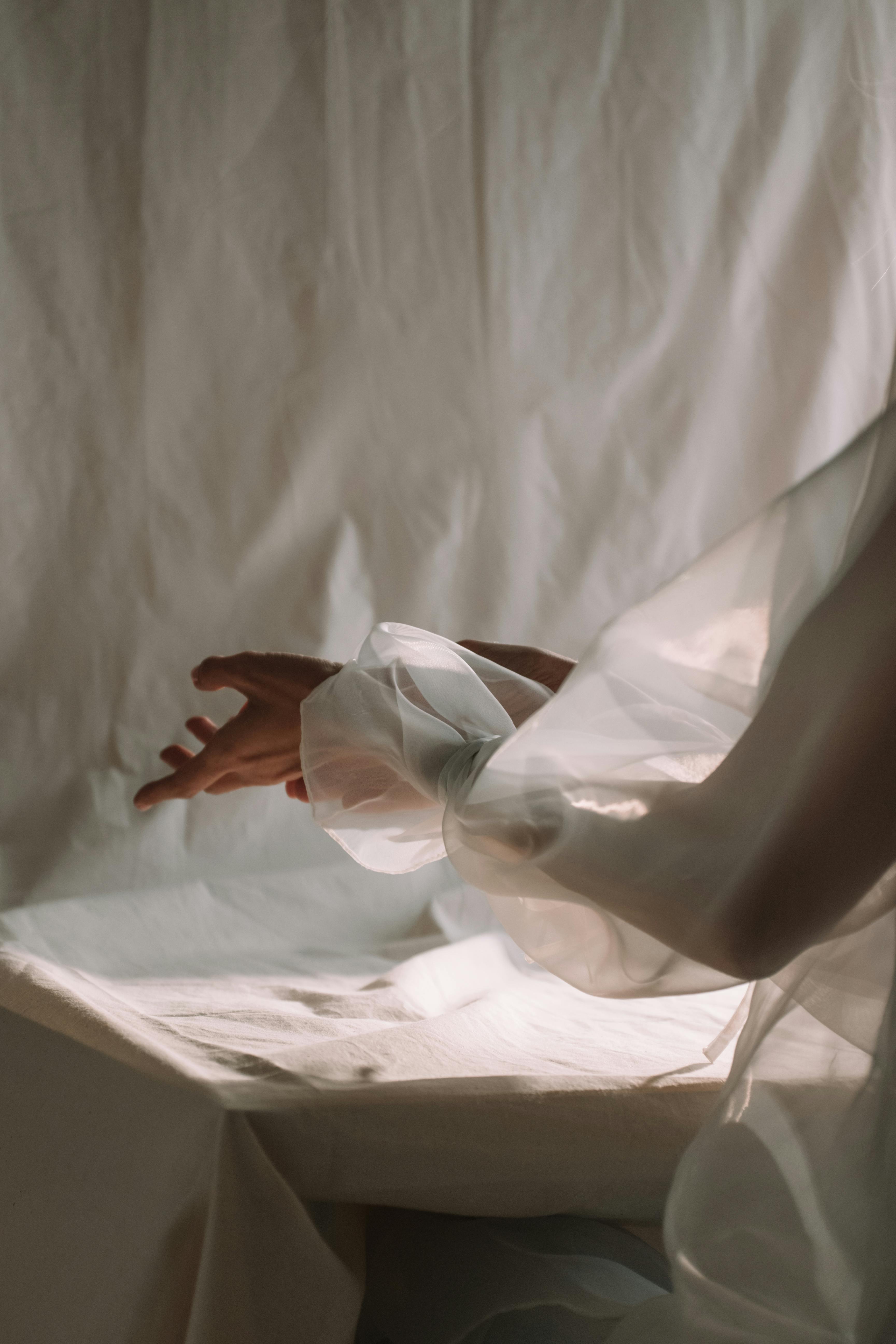 White Textile on White Textile · Free Stock Photo