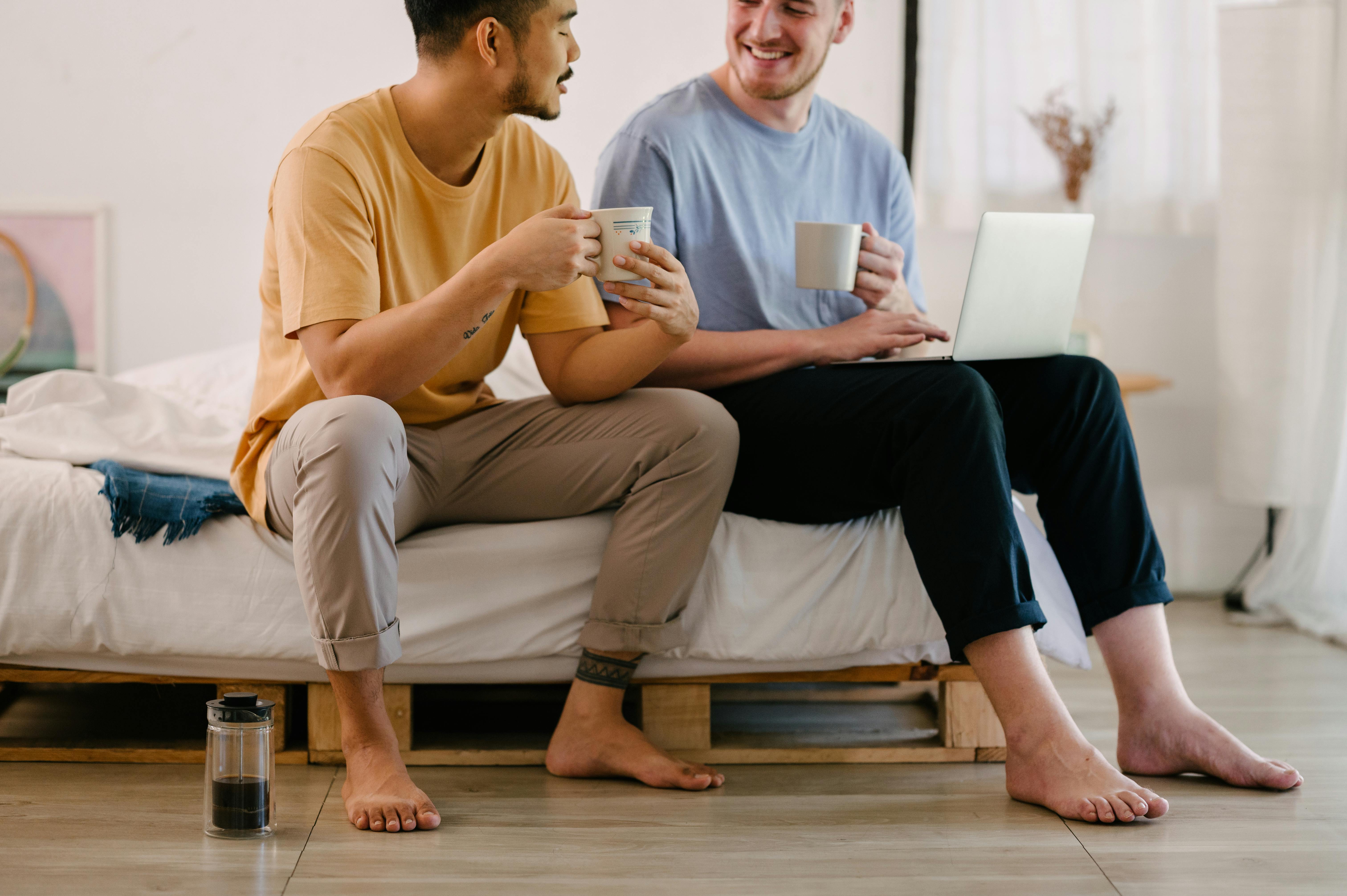Men Talking While Drinking Coffee · Free Stock Photo