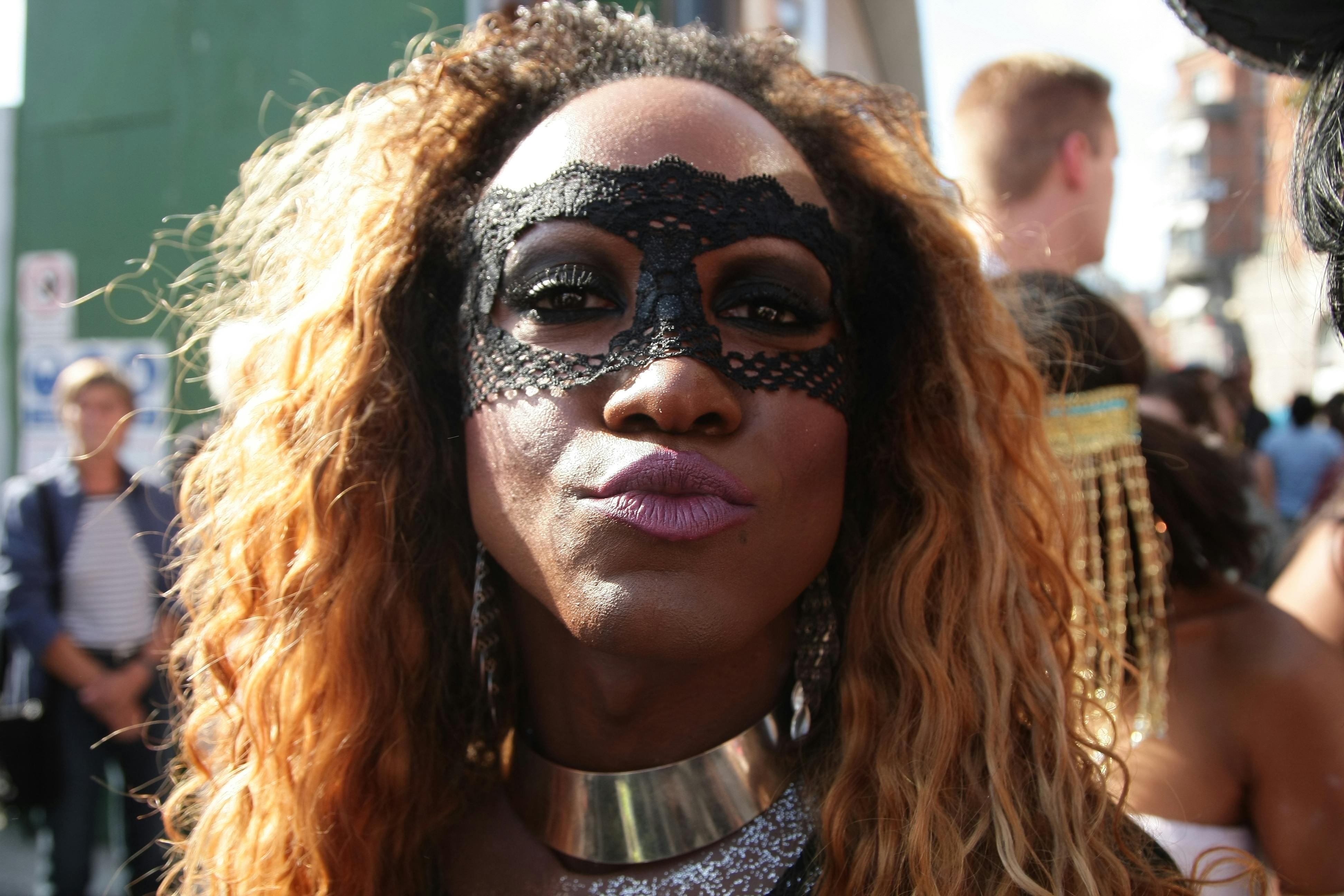 Person Wearing Costume With Heavy Face Makeup · Free Stock Photo