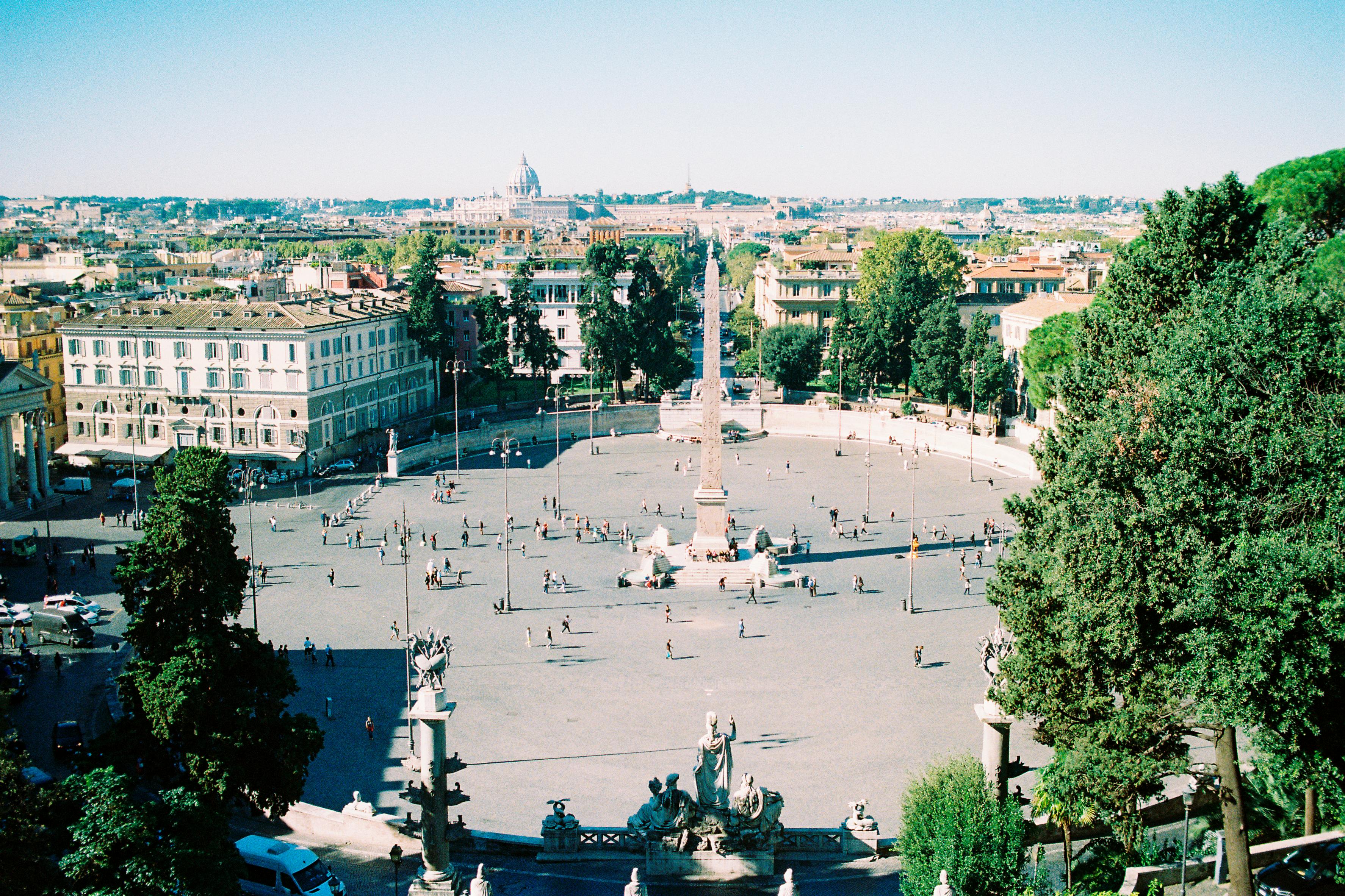 An Aerial Shot of the Piazza Del Popolo in Rome · Free Stock Photo