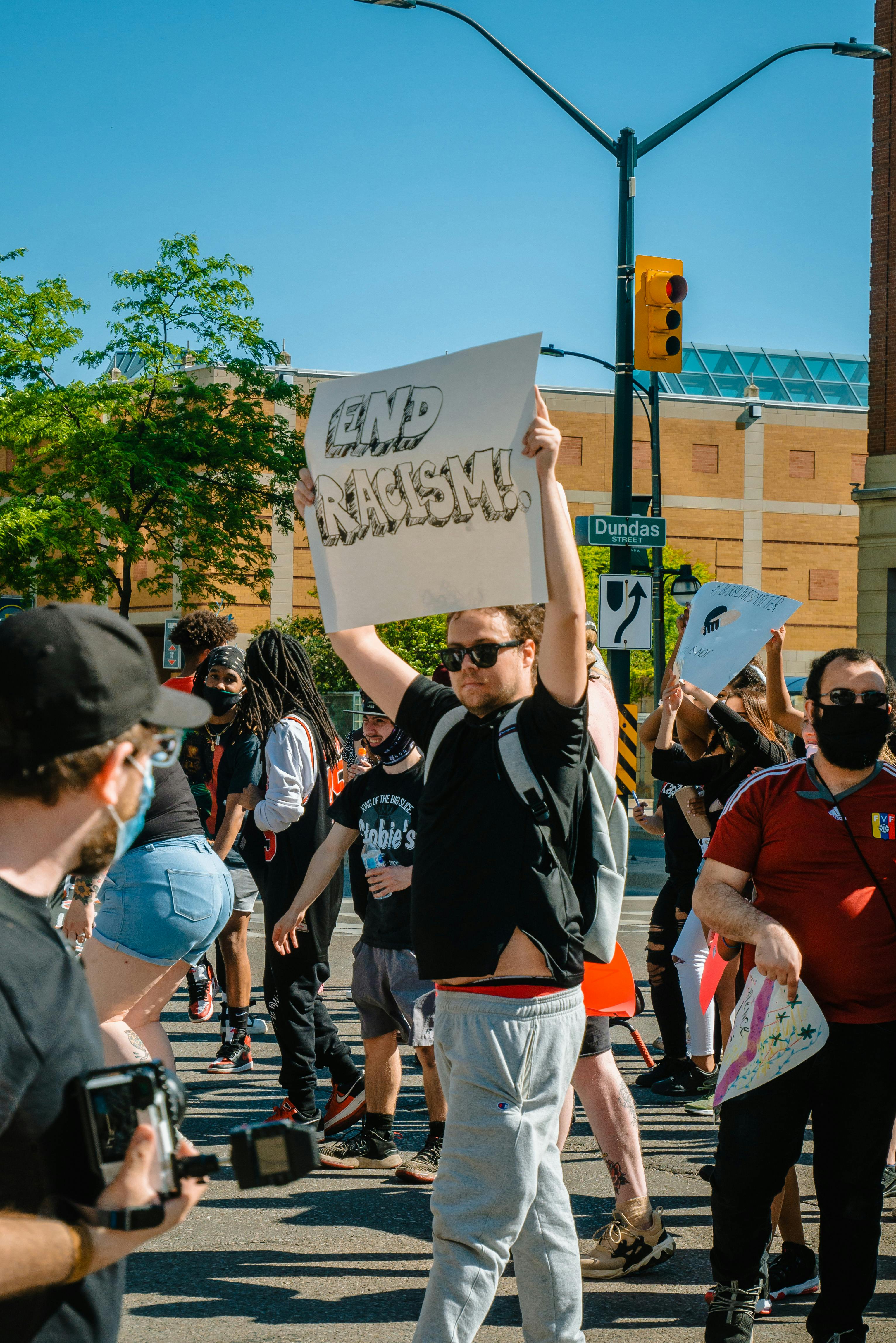 People Protesting on Street · Free Stock Photo