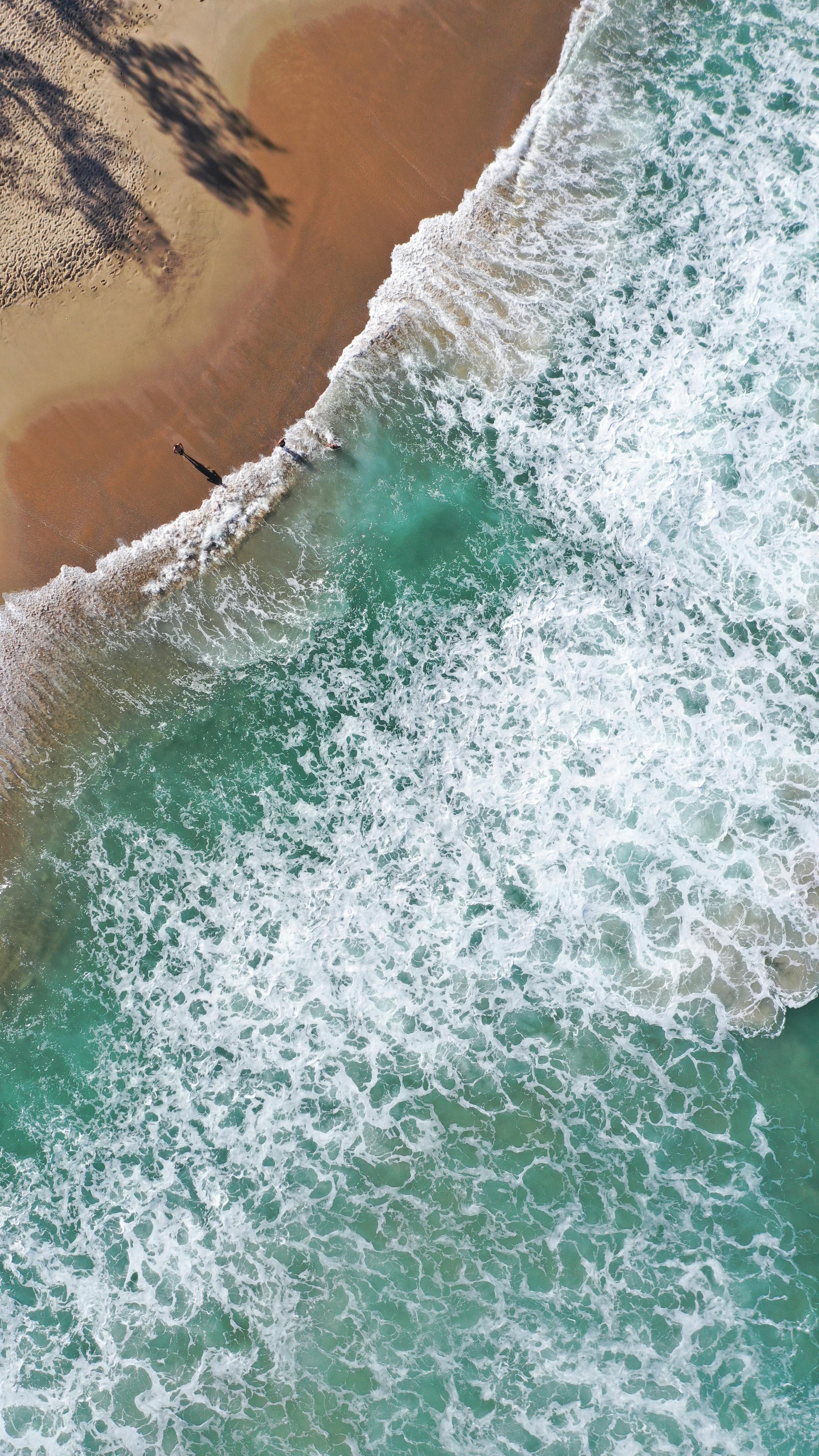 Aerial View of Ocean Waves · Free Stock Photo