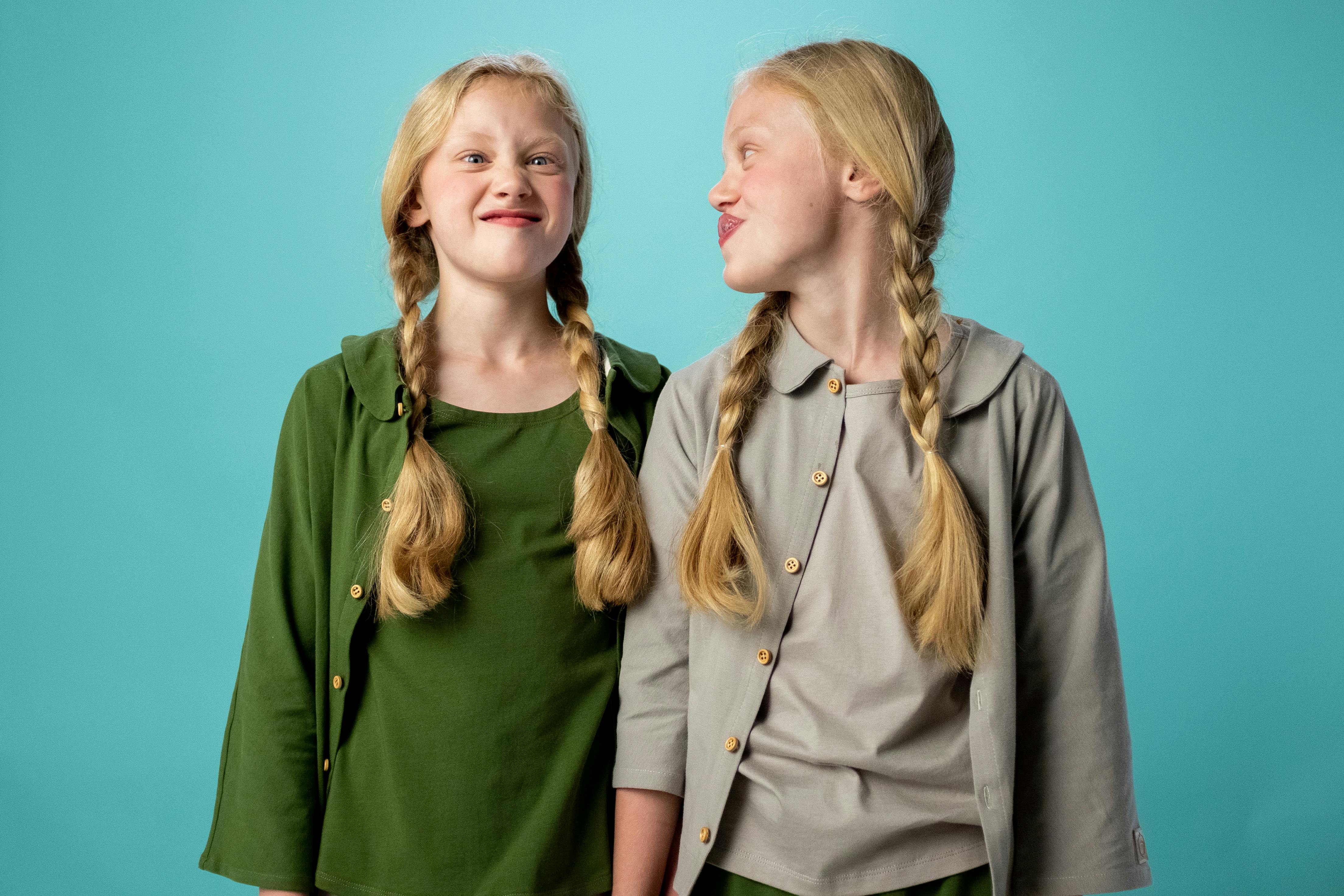 2 Girl on Grey and Pink Dress on Daytime · Free Stock Photo