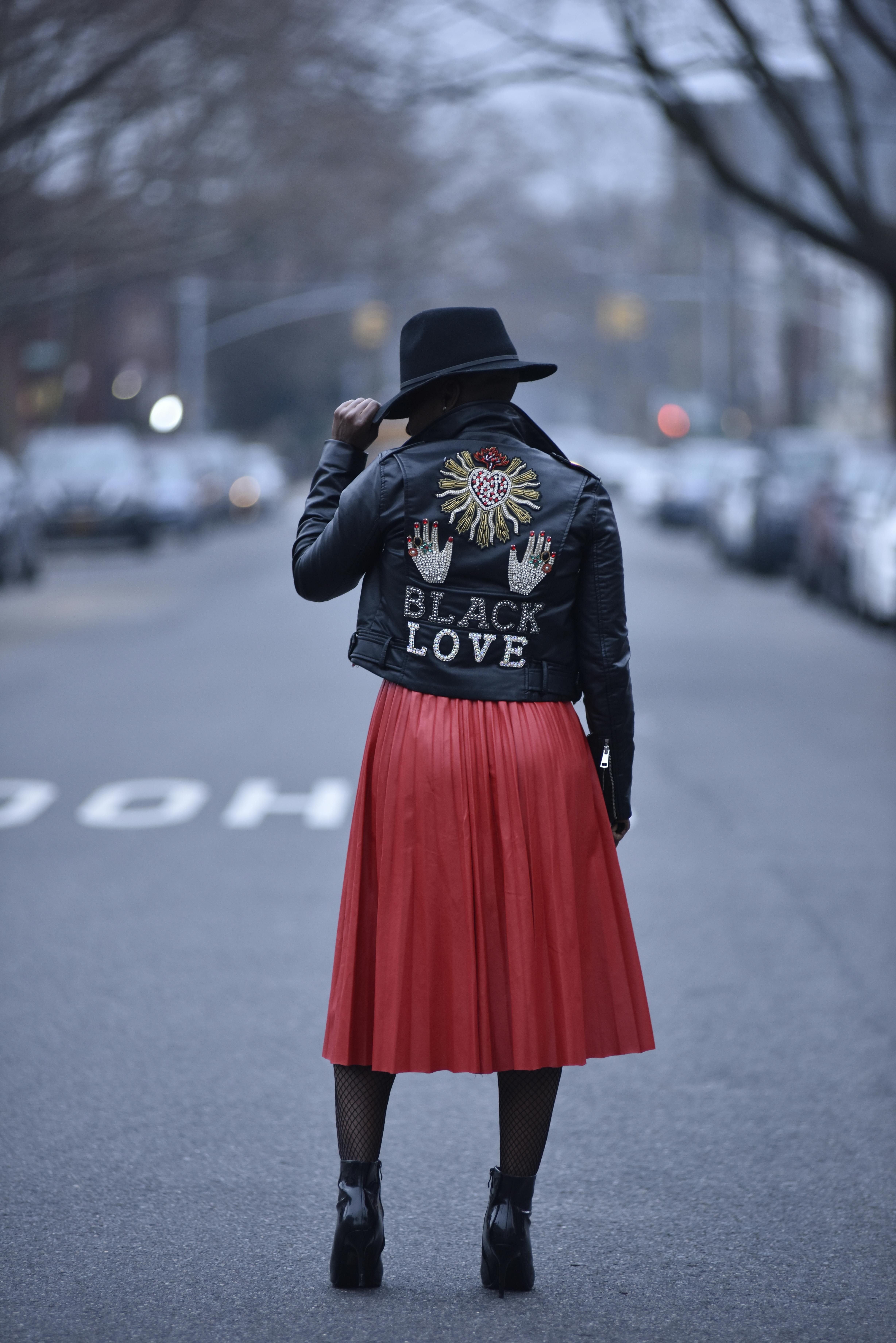 Woman Posing in Jacket on Street · Free Stock Photo