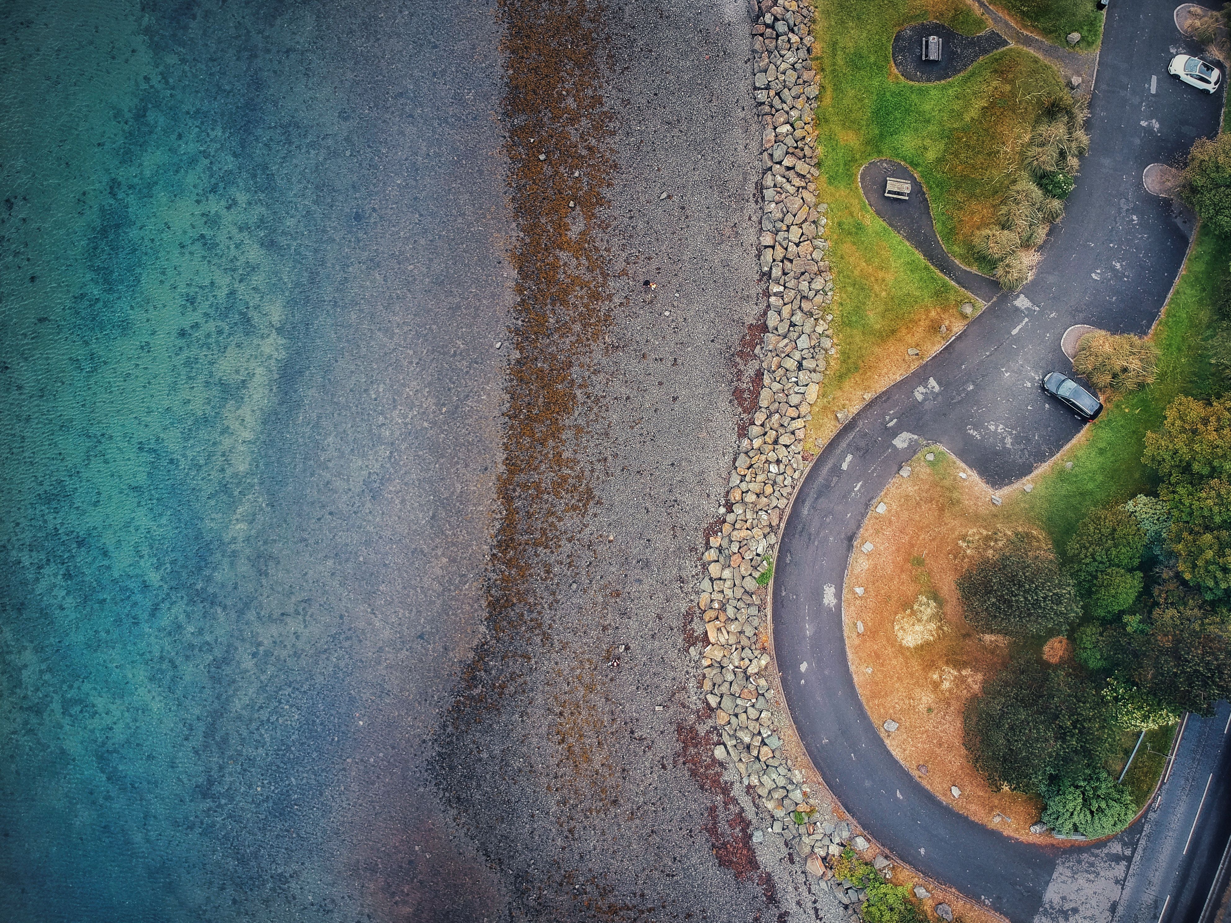 Top View Photo of Beach · Free Stock Photo