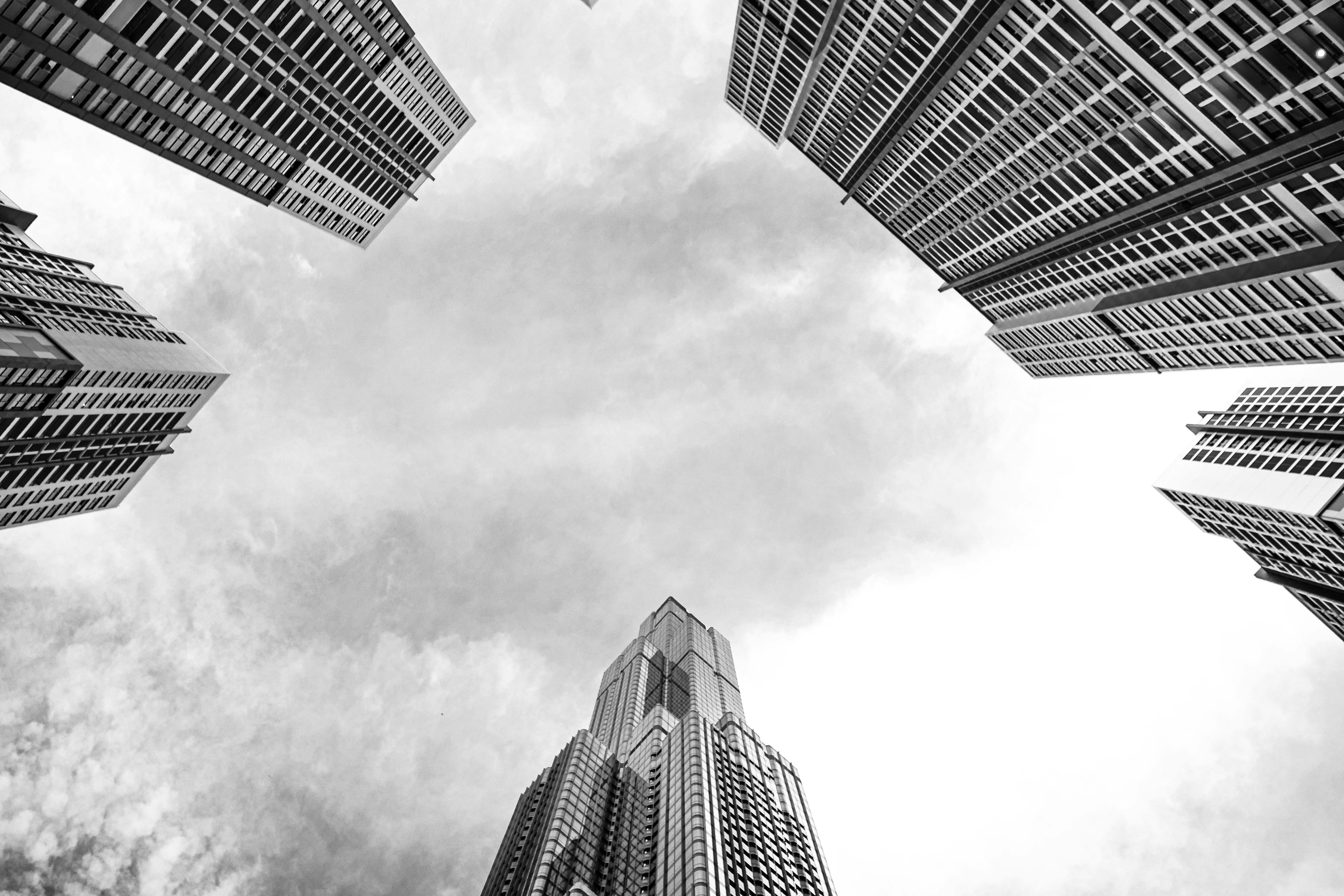 Low Angle Glass High Rise Building · Free Stock Photo