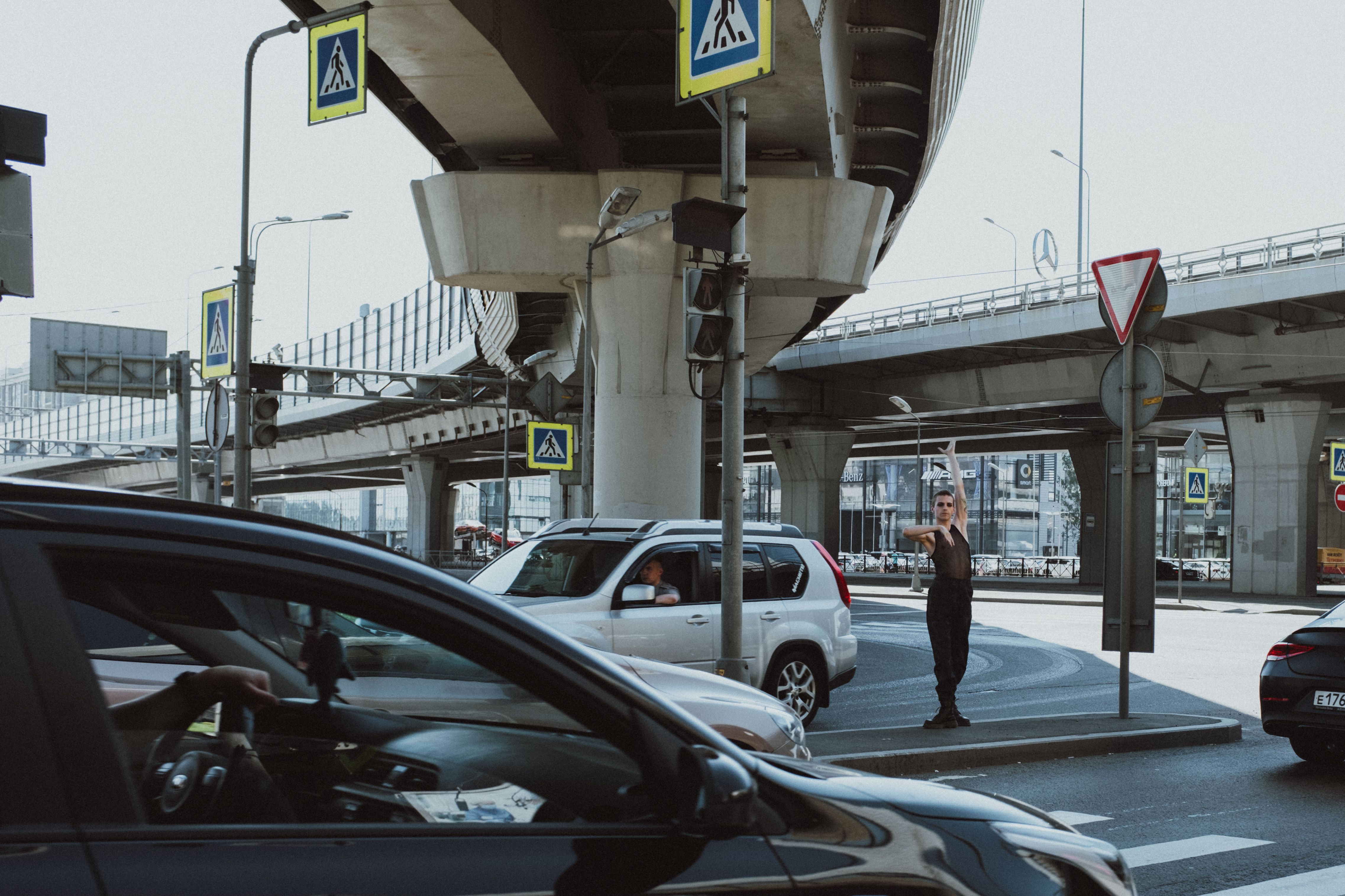 White and Yellow Cars on Road · Free Stock Photo