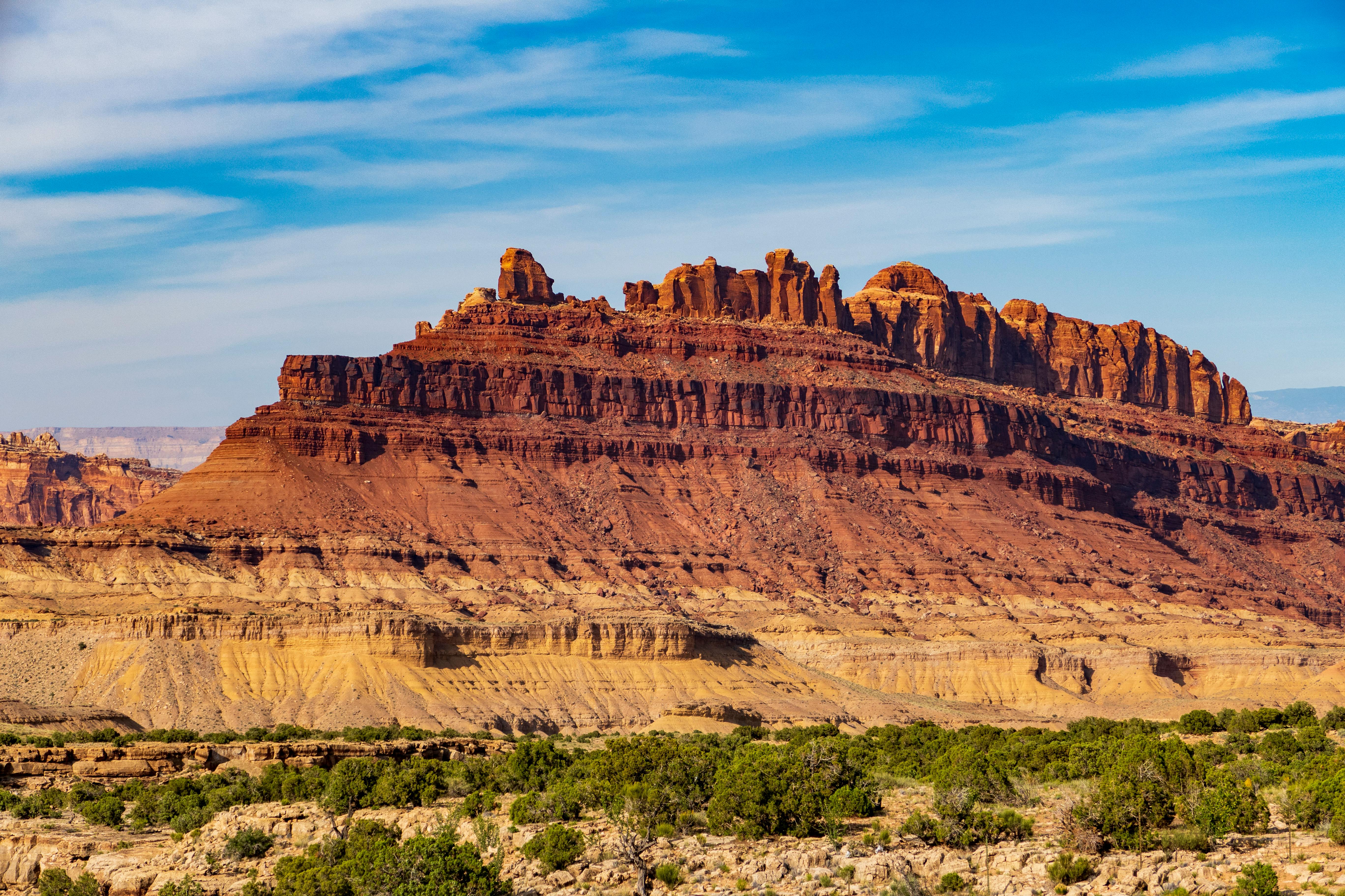 Picturesque Rock Formation Under Blue Sky · Free Stock Photo
