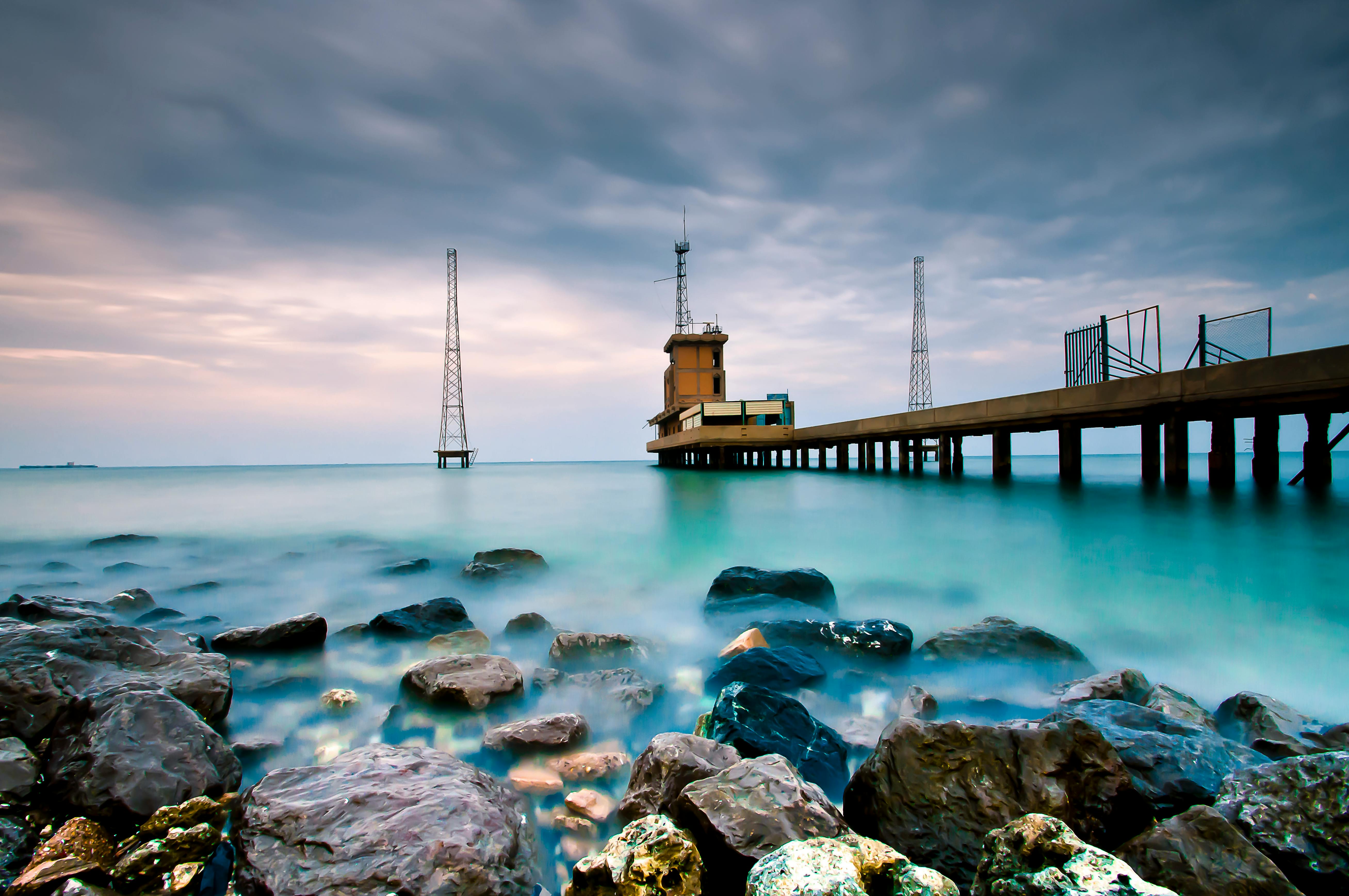 Rocks and Pier · Free Stock Photo