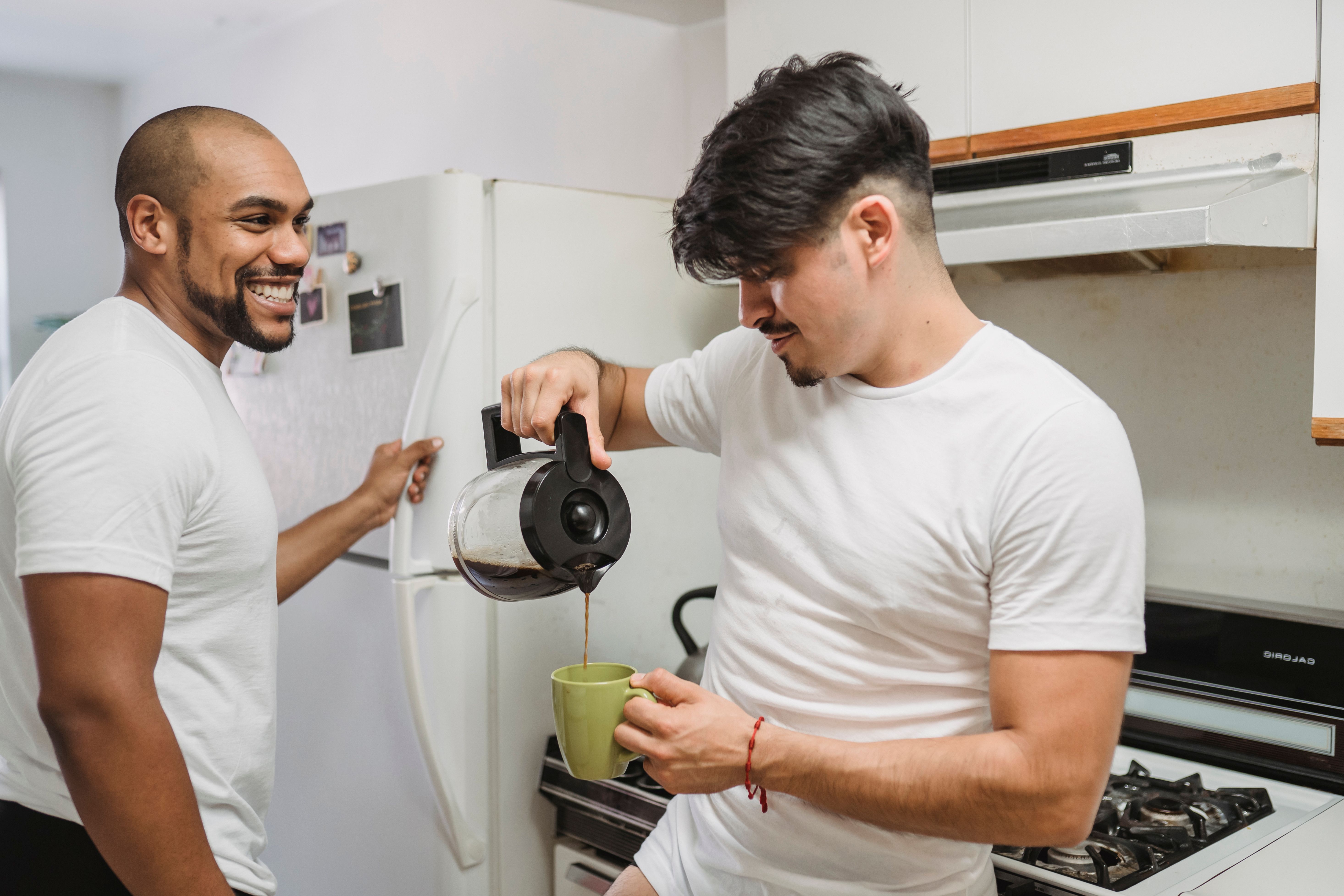 Morning Coffee in Kitchen · Free Stock Photo