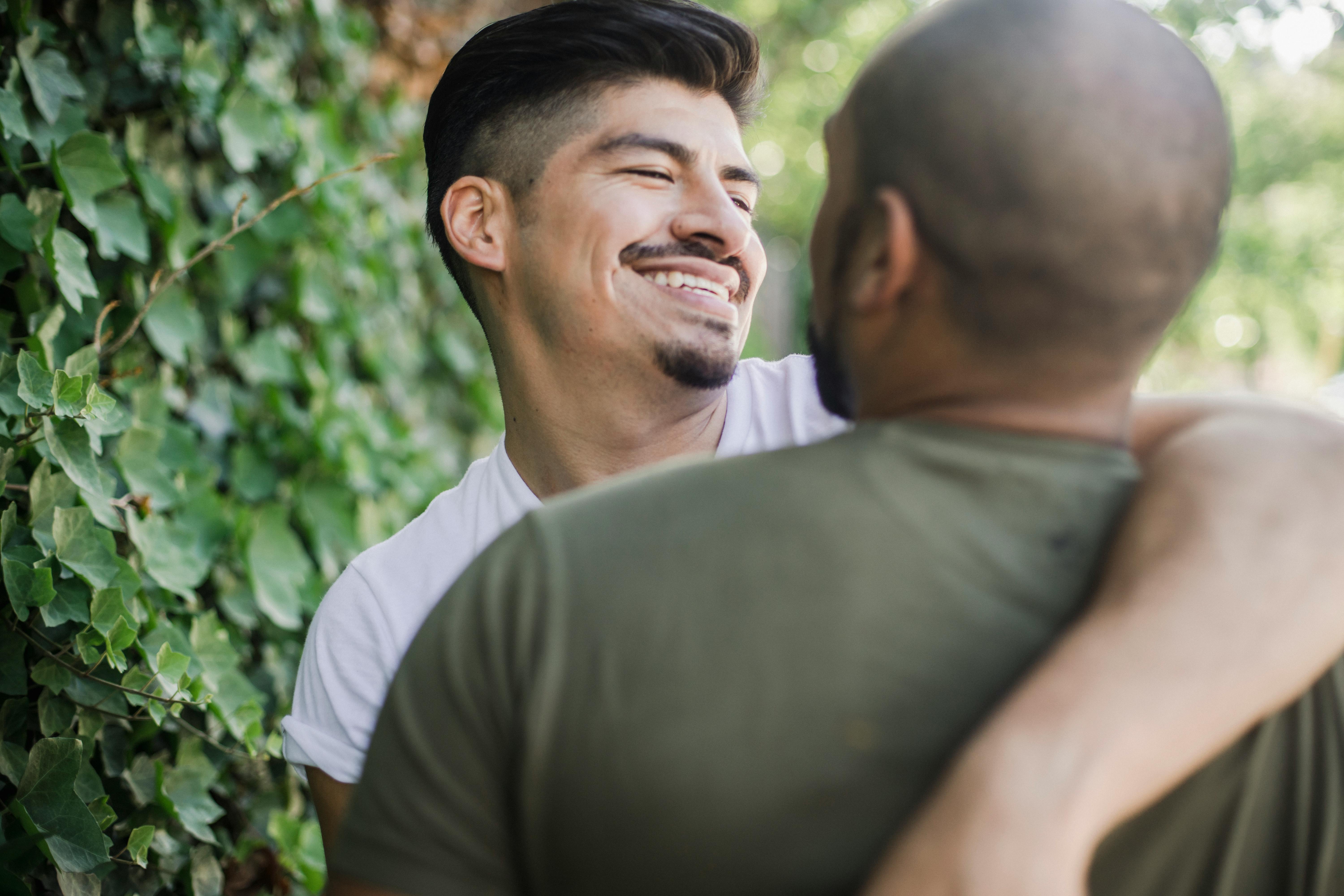A Man Hugging his Partner · Free Stock Photo