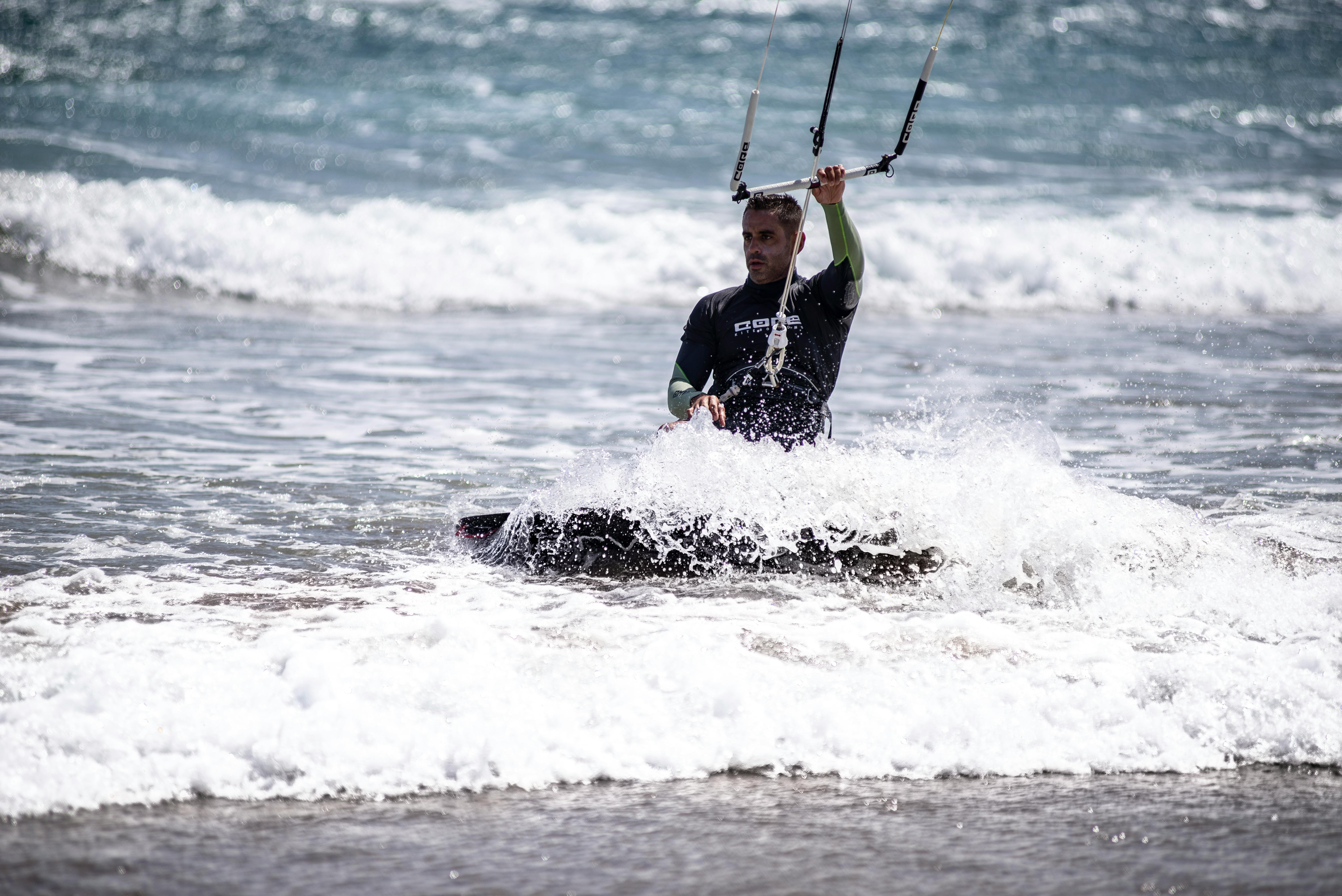 Man Wakeboarding in Ocean · Free Stock Photo