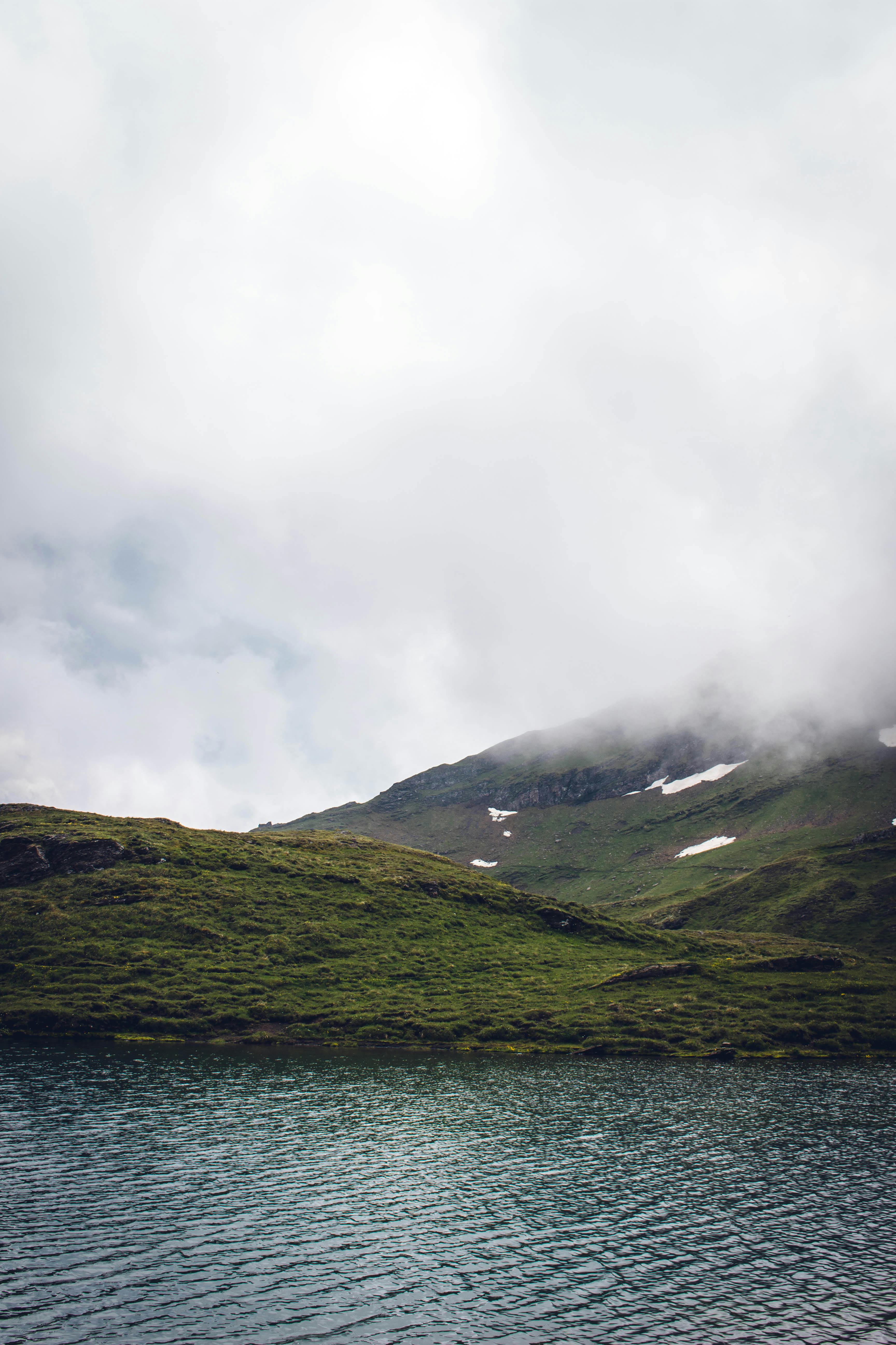 Green Mountain Under White Clouds · Free Stock Photo