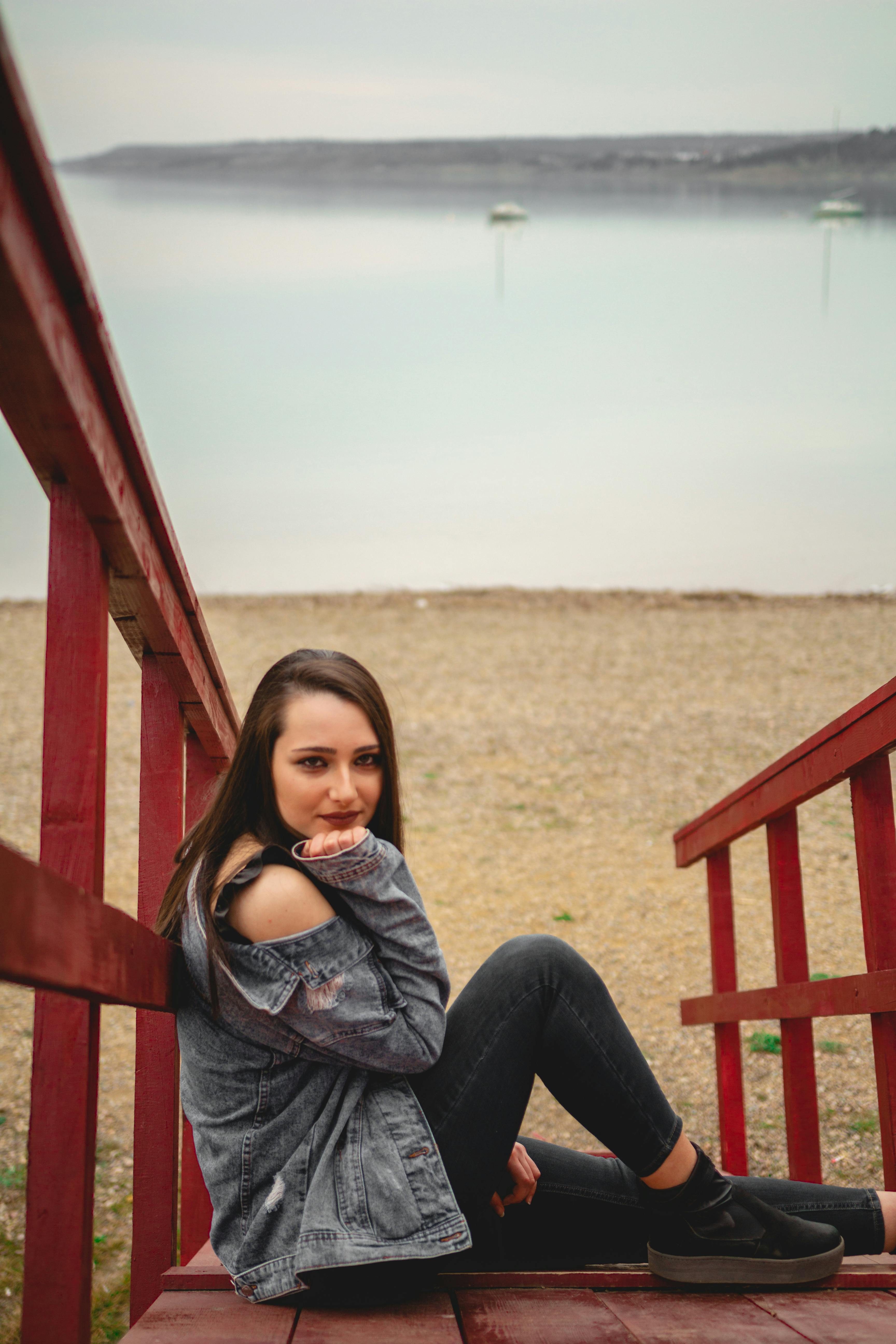 A Woman Looking Over Her Shoulder · Free Stock Photo