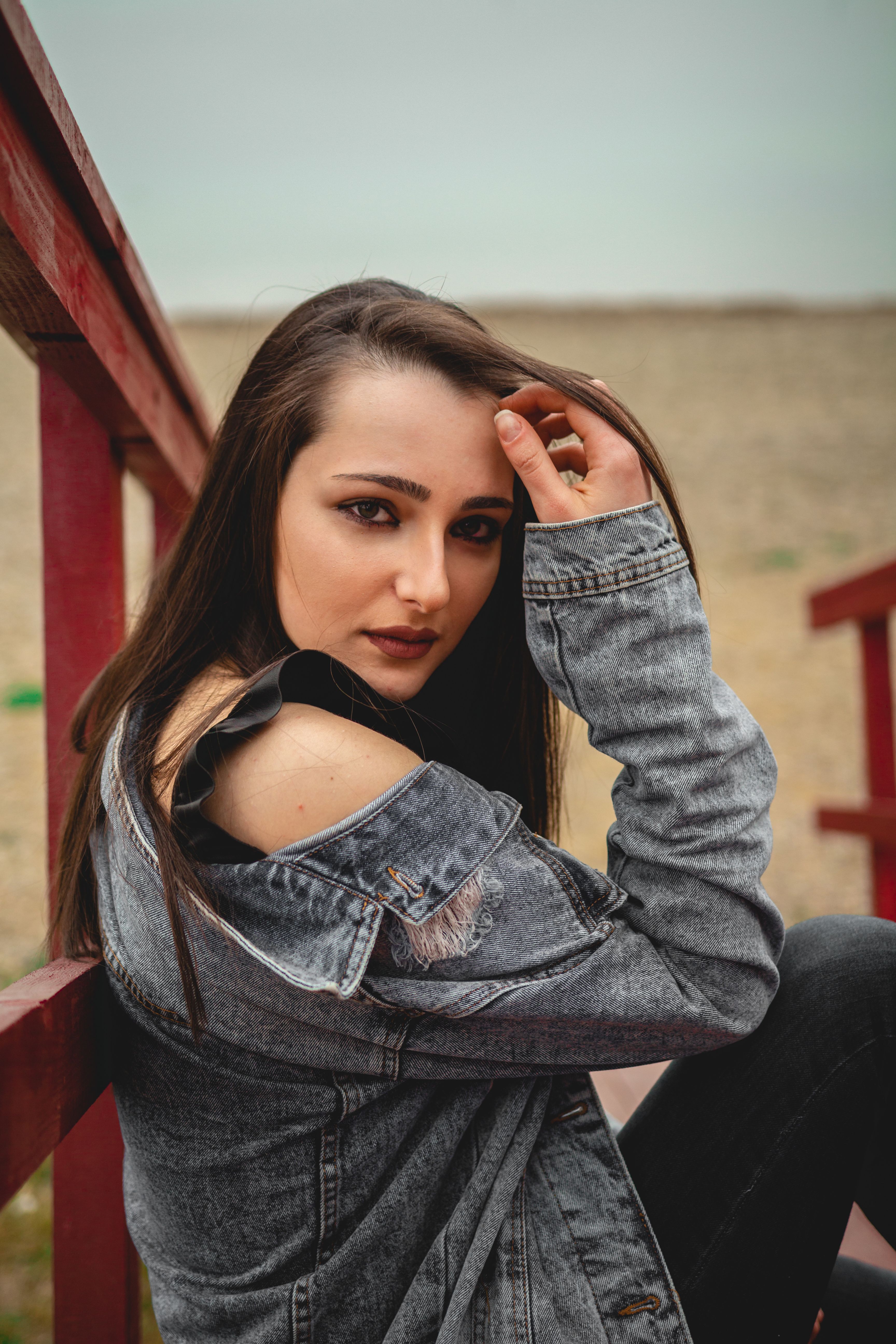 Portrait of Woman Looking Over Shoulder · Free Stock Photo