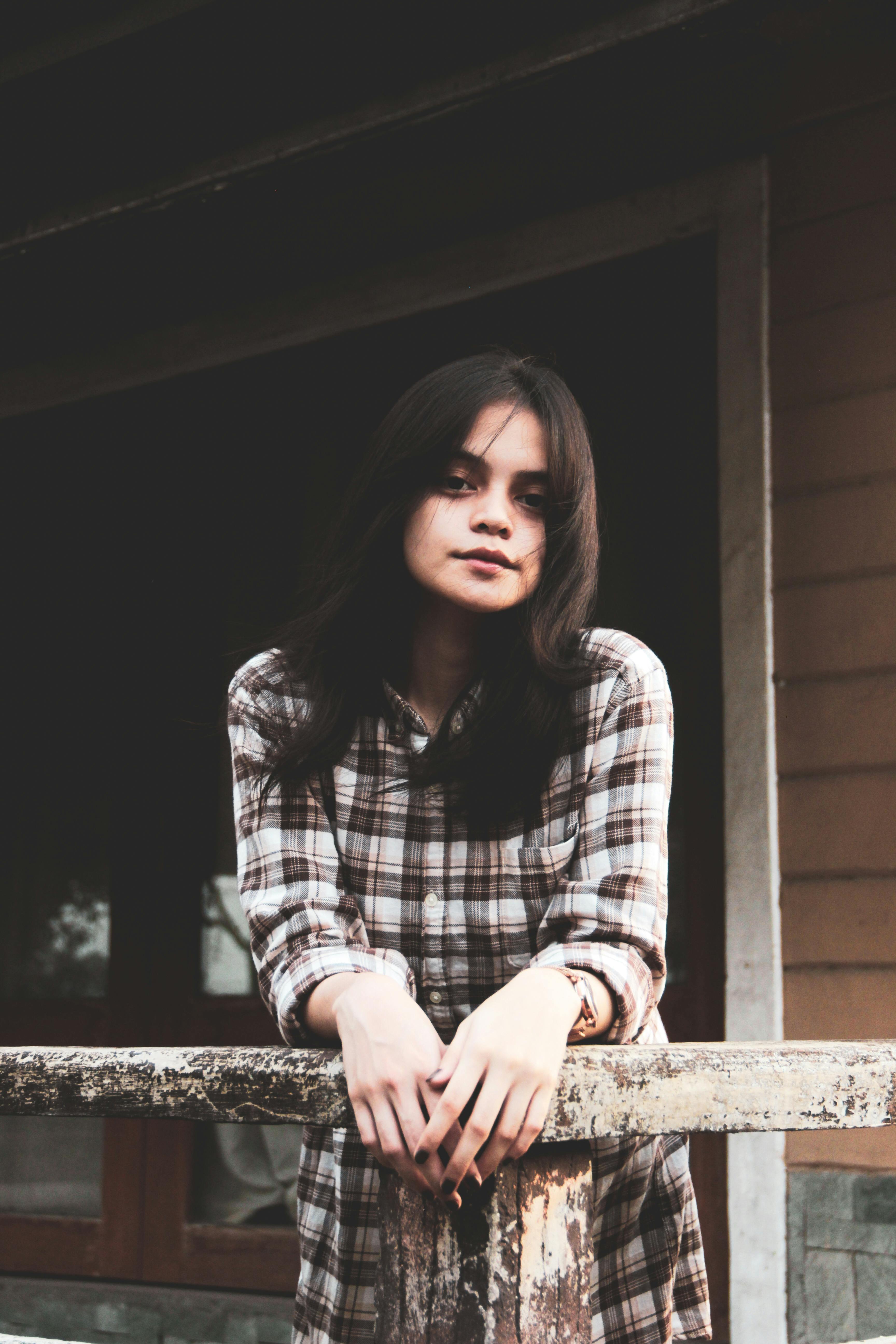 Beautiful Woman Posing with Spikes · Free Stock Photo