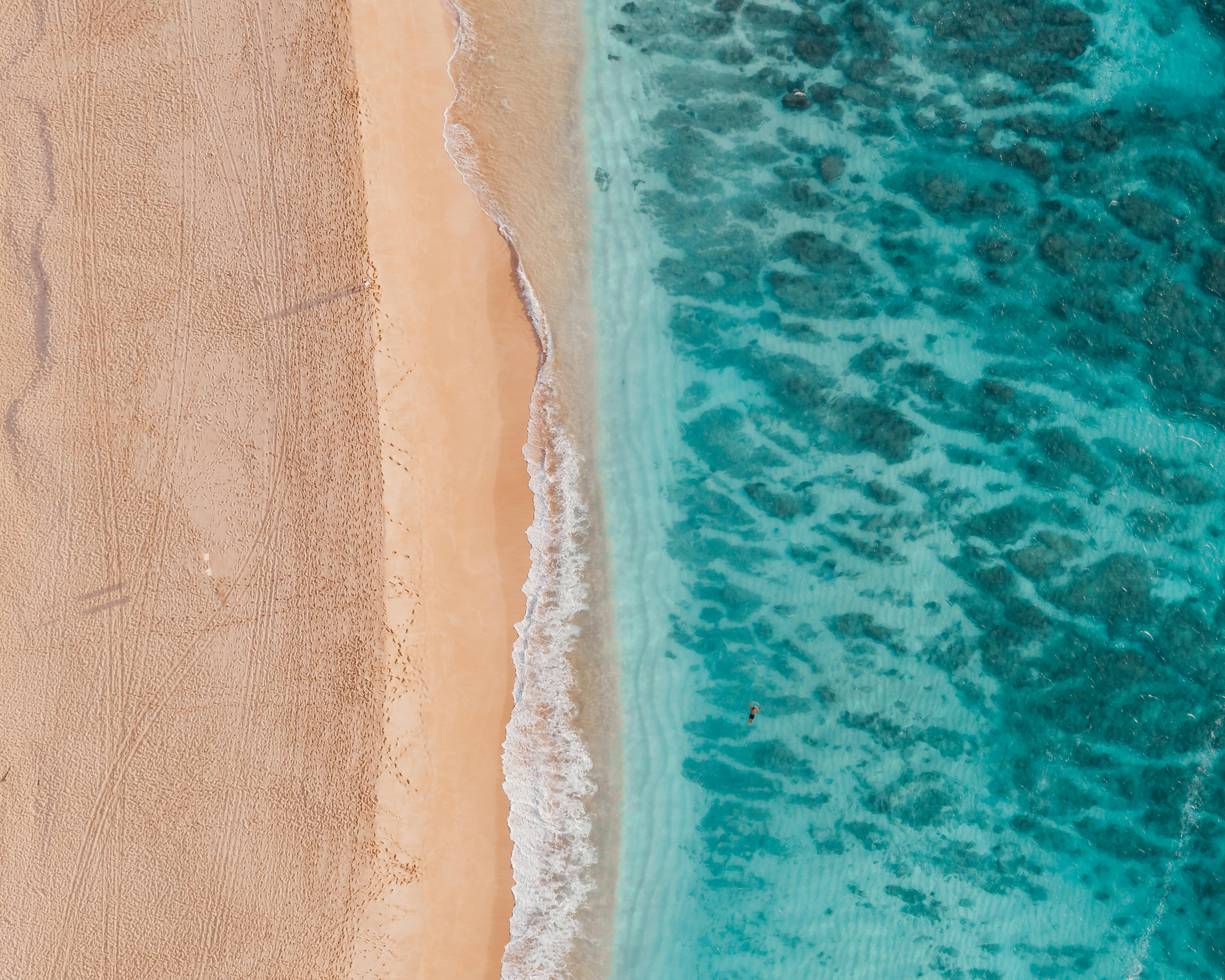Aerial View of a Coastline · Free Stock Photo