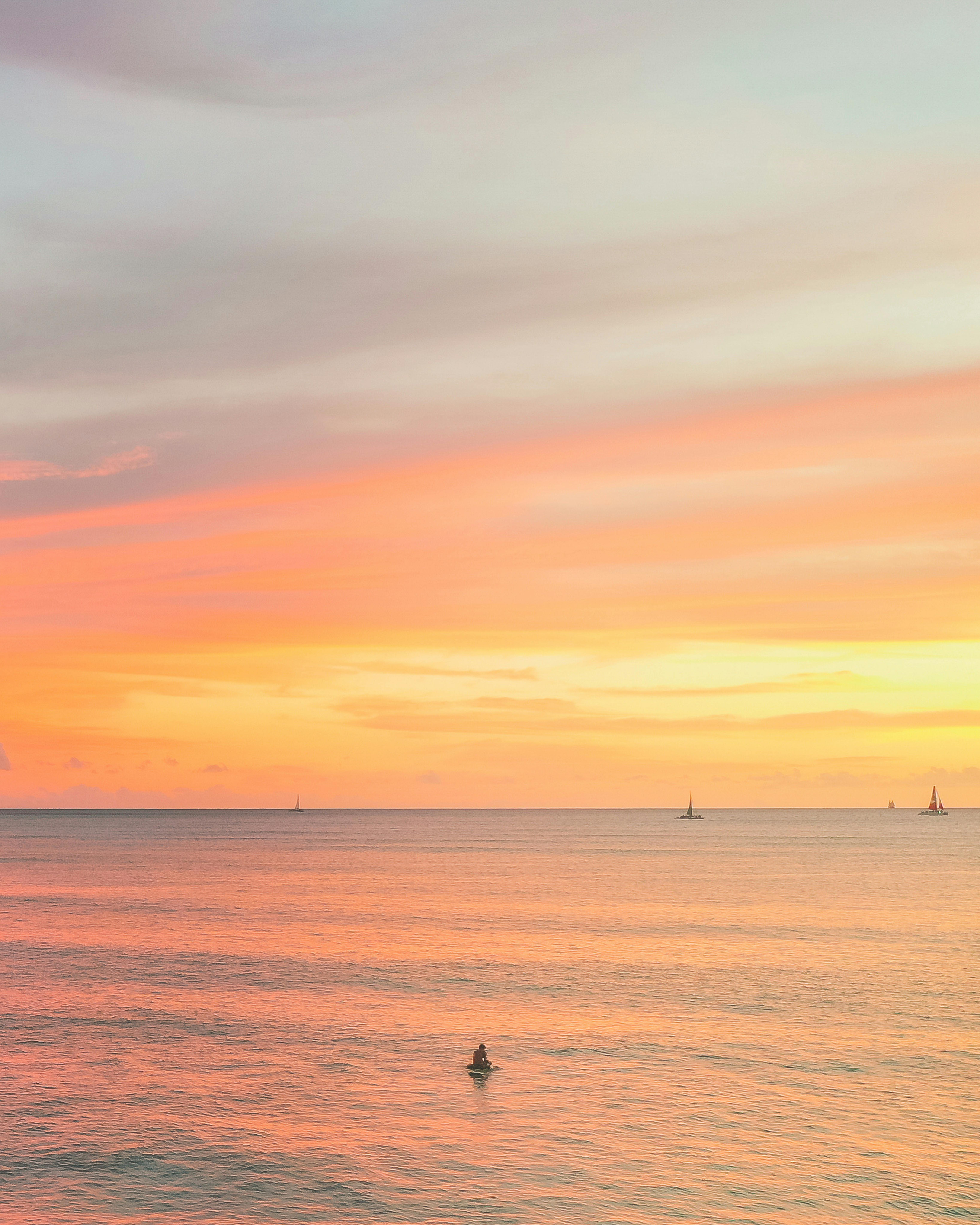 Pink Seascape at Sunset · Free Stock Photo