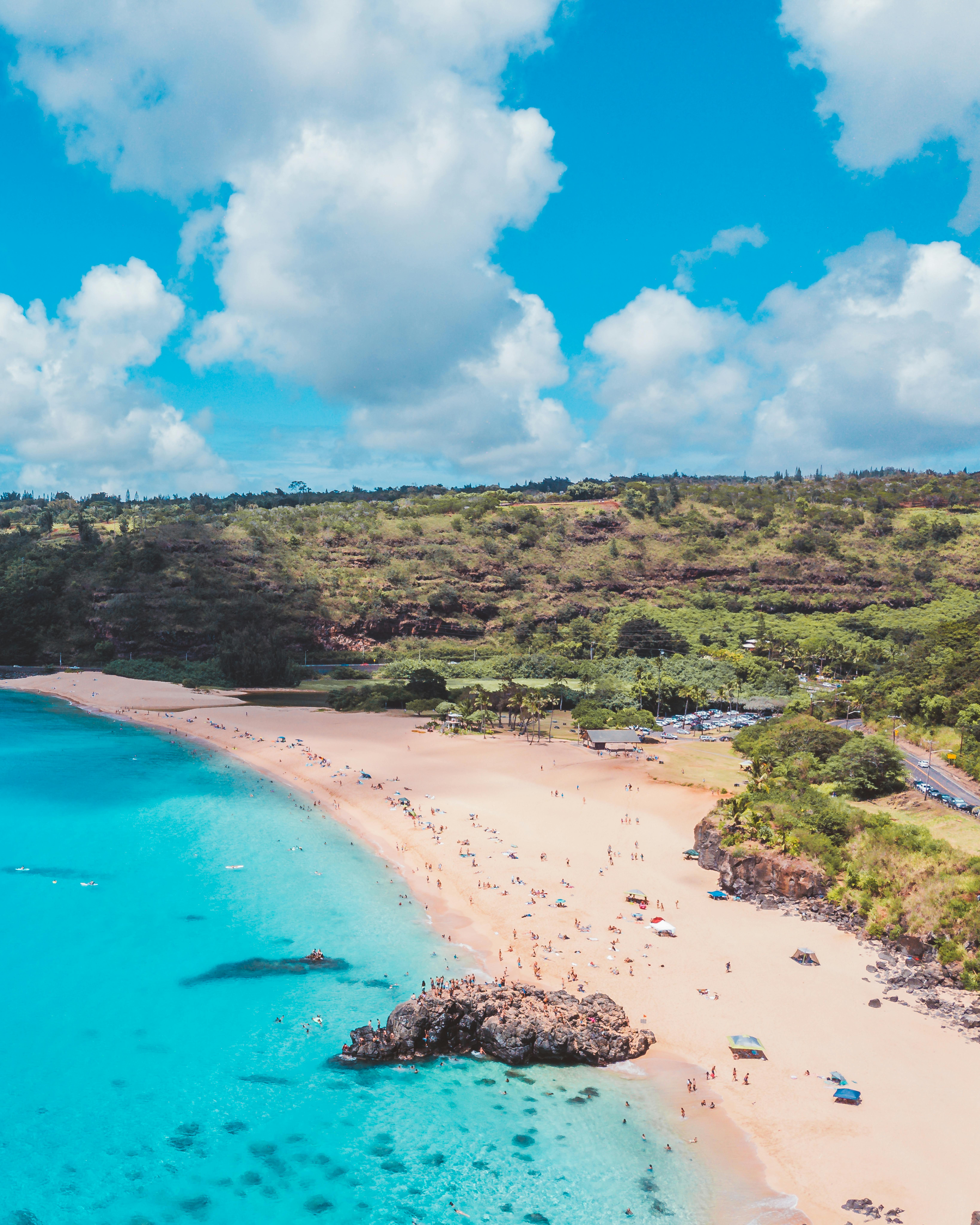 Aerial Photography of Waimea Bay · Free Stock Photo